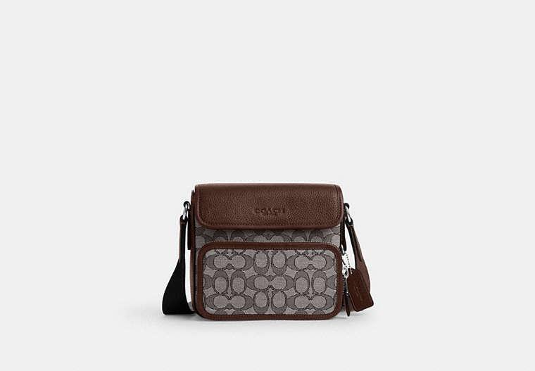 COACH Sullivan Flap Crossbody Bag in Black for Men | Lyst