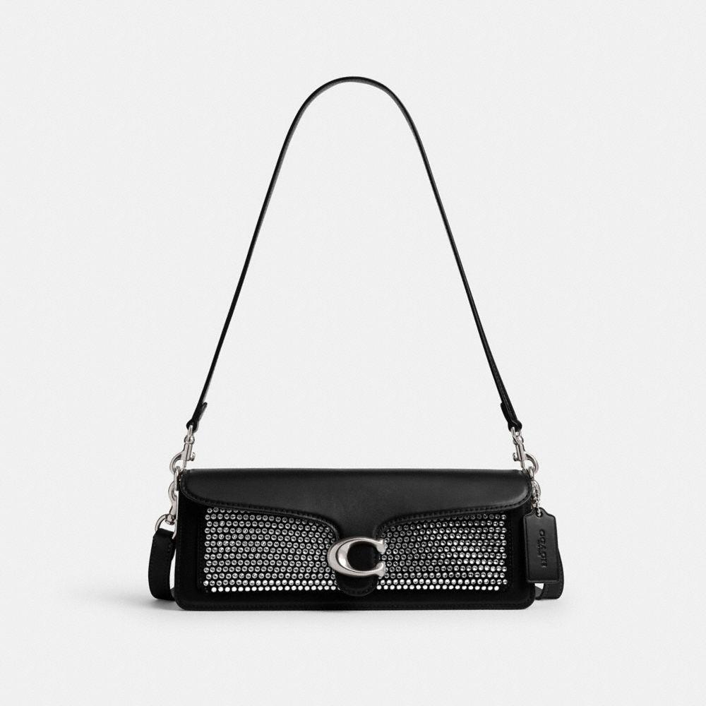 COACH Tabby Shoulder Bag 28 With Crystal in Black | Lyst