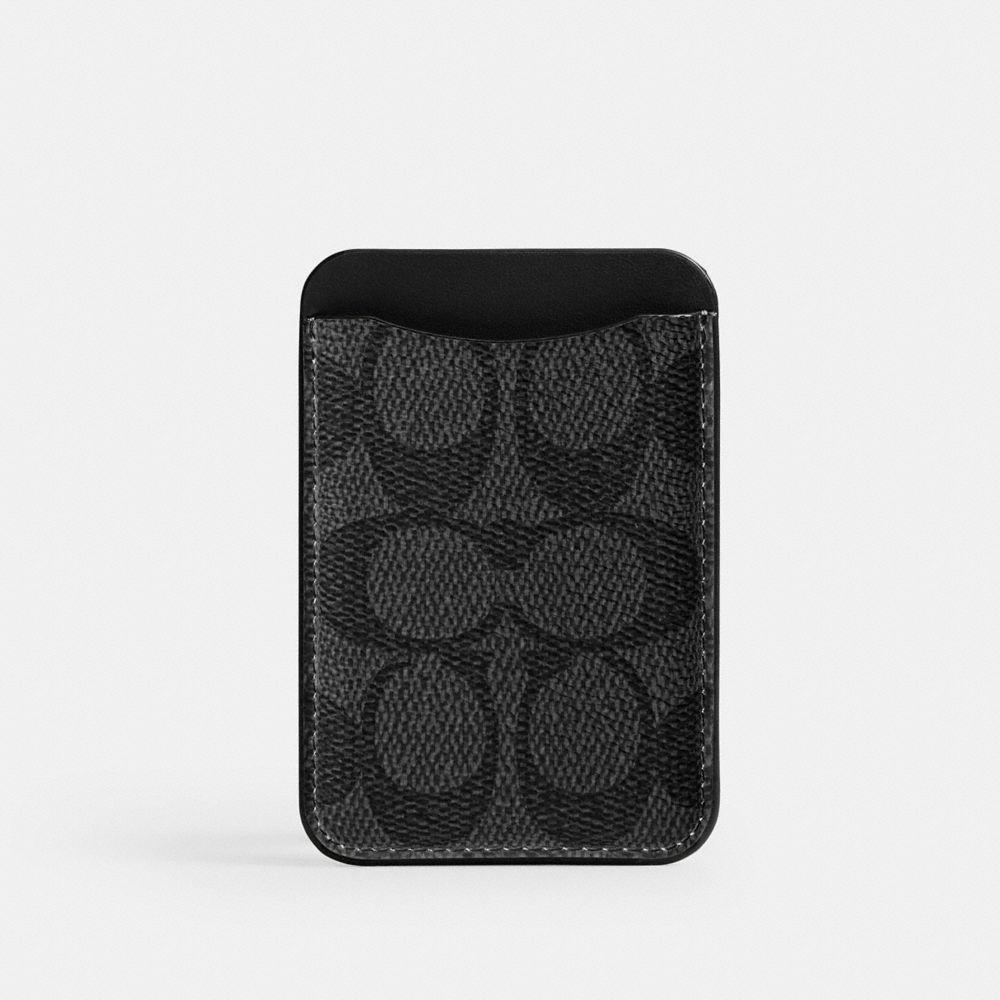 COACH Magsafe Phone Card Case In Signature Canvas in Black | Lyst