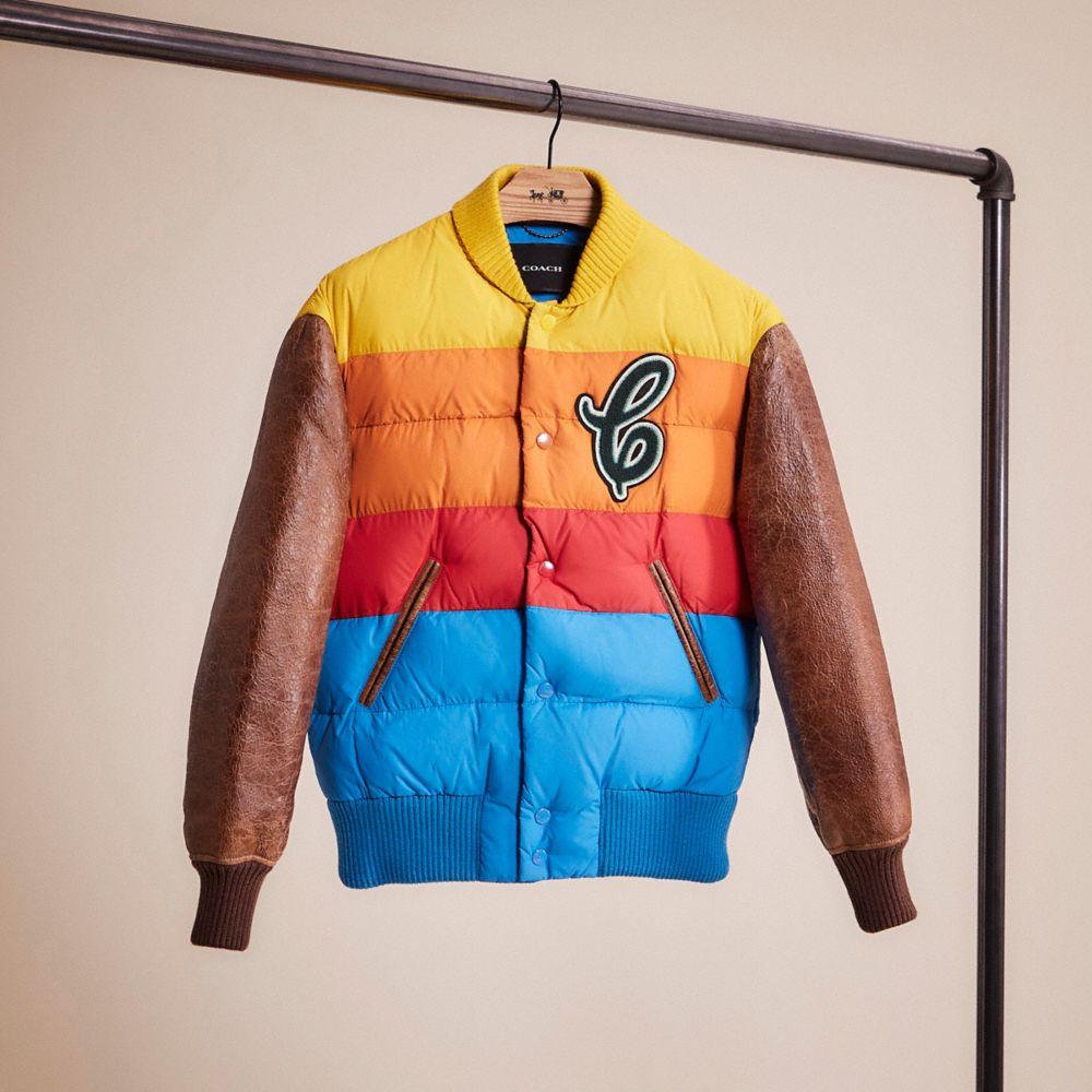 COACH Restored Hybrid Varsity Jacket in Blue for Men | Lyst