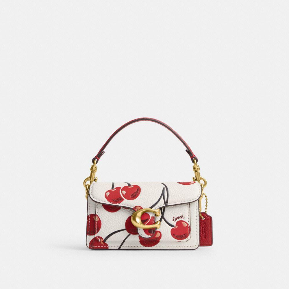 COACH Tabby Bag 12 With Cherry Print in Red | Lyst