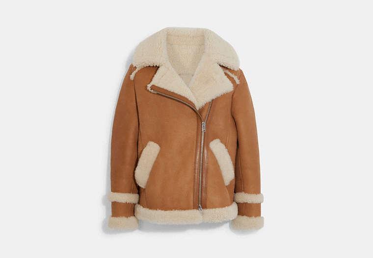 COACH Shearling Aviator in Black | Lyst