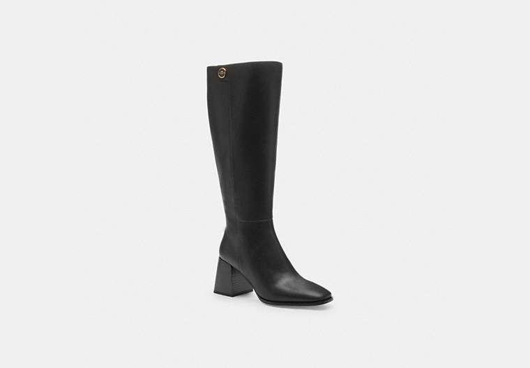 COACH Shay Extended Calf Boot in Black | Lyst