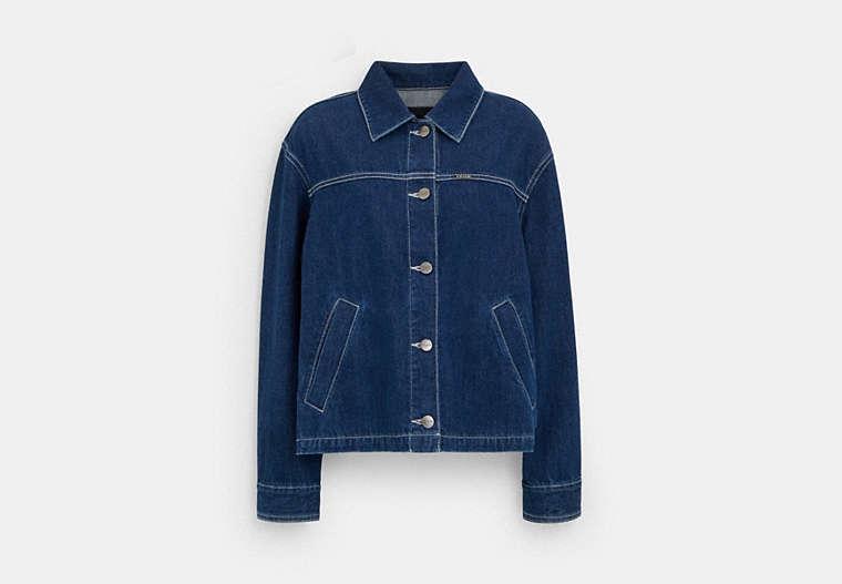 COACH Denim Utility Jacket in Blue | Lyst