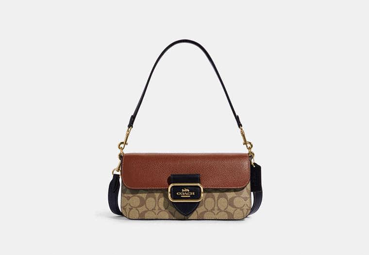 COACH Morgan Shoulder Bag in Brown | Lyst