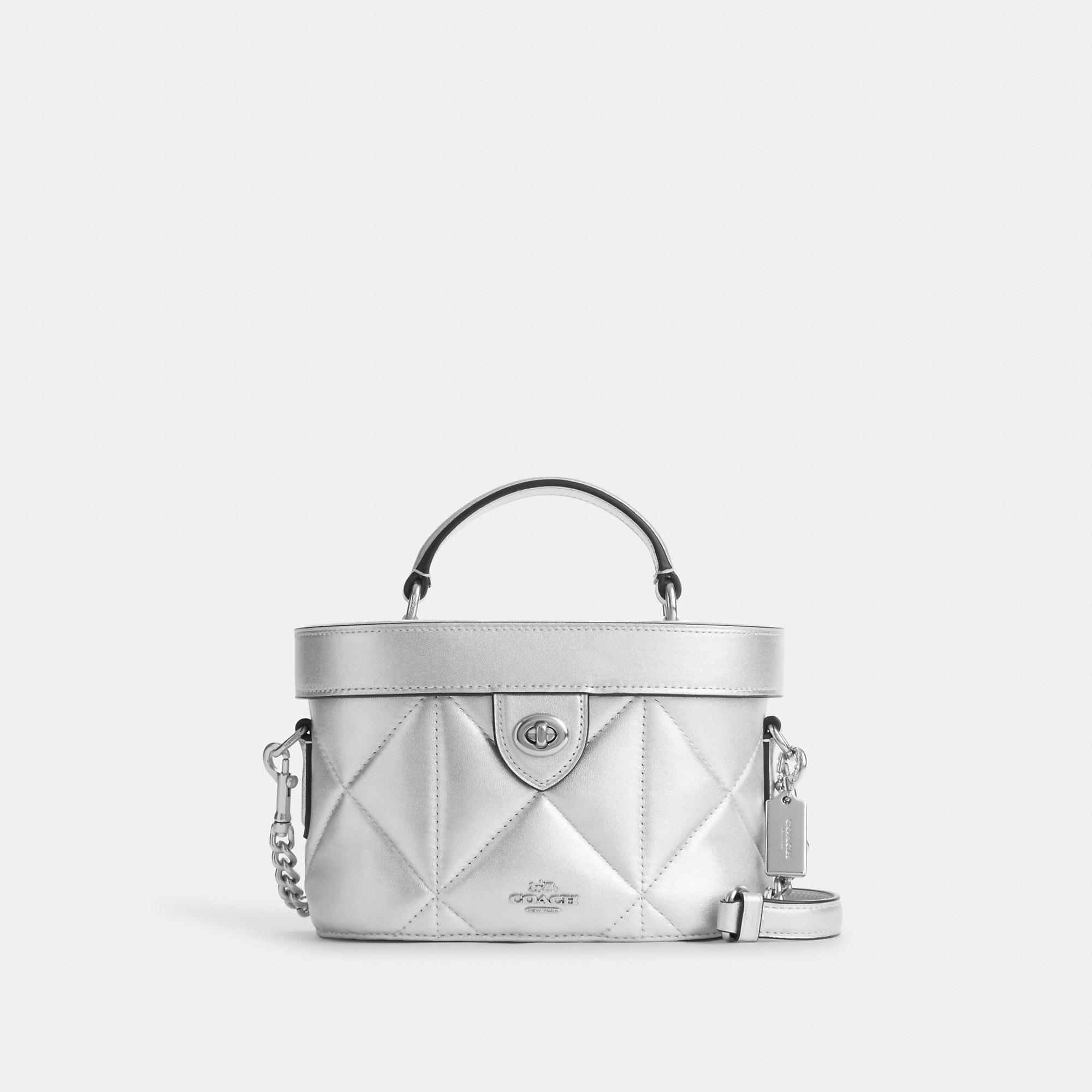 Coach Outlet Kay Crossbody In Silver Metallic With Puffy Diamond ...