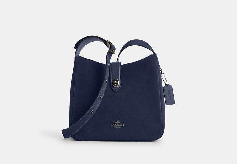 COACH Hadley Convertible Crossbody Bag In Suede in Blue | Lyst