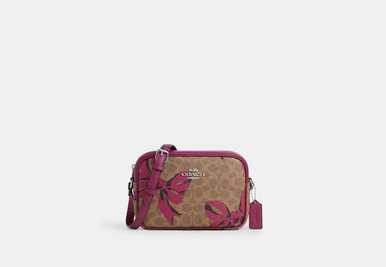 COACH Jamie Camera Bag In Signature Canvas With Bow Print in Red | Lyst