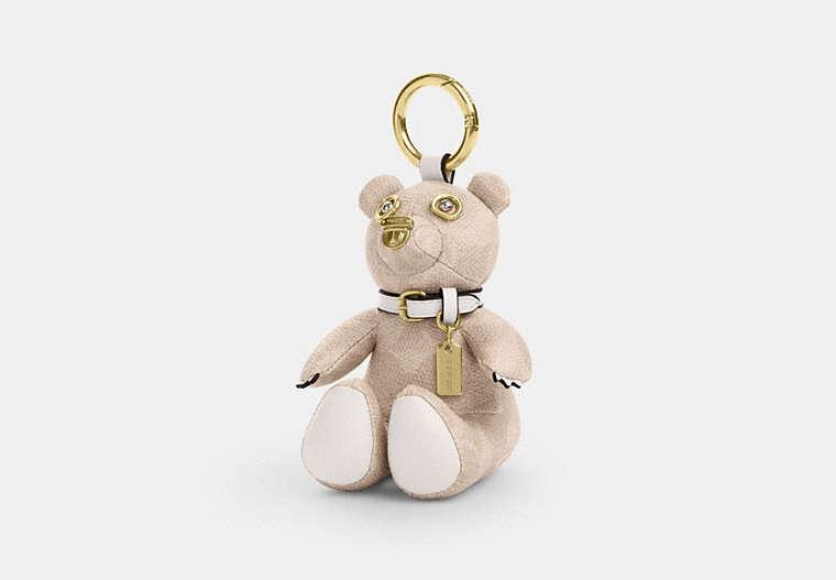 COACH Collectible Bear Bag Charm In Signature Canvas in Black | Lyst