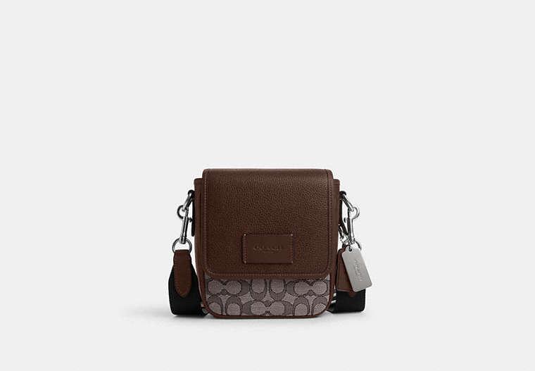 COACH Lucas Crossbody In Signature Jacquard in Black for Men | Lyst