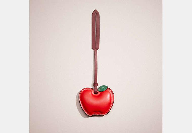 COACH Remade Puffy Apple Bag Charm in Black | Lyst