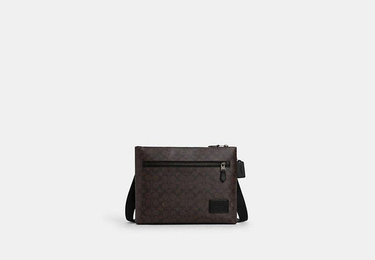 COACH Carrier Zip Crossbody Bag In Signature Canvas in Black for Men | Lyst