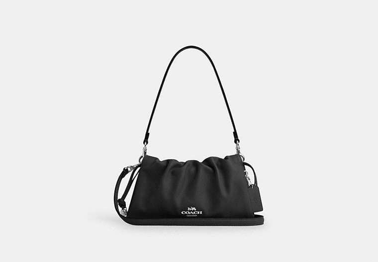 COACH Faye Shoulder Bag With Ruching in Black | Lyst