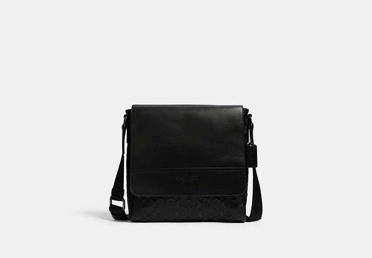 COACH Houston Map Bag In Signature Leather in Black for Men | Lyst UK