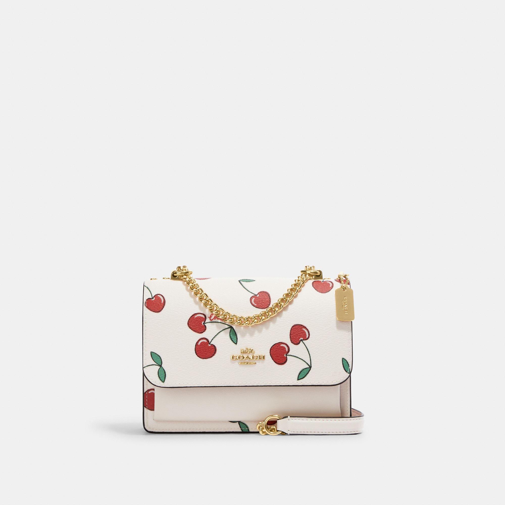 Coach Outlet Mini Klare Crossbody With Heart Cherry Print in Pink | Lyst