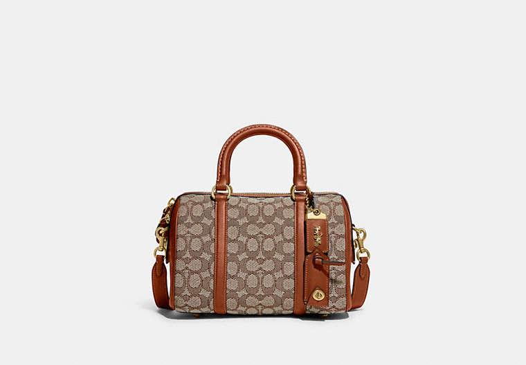 COACH Ruby Satchel 25 In Signature Textile Jacquard in Black | Lyst