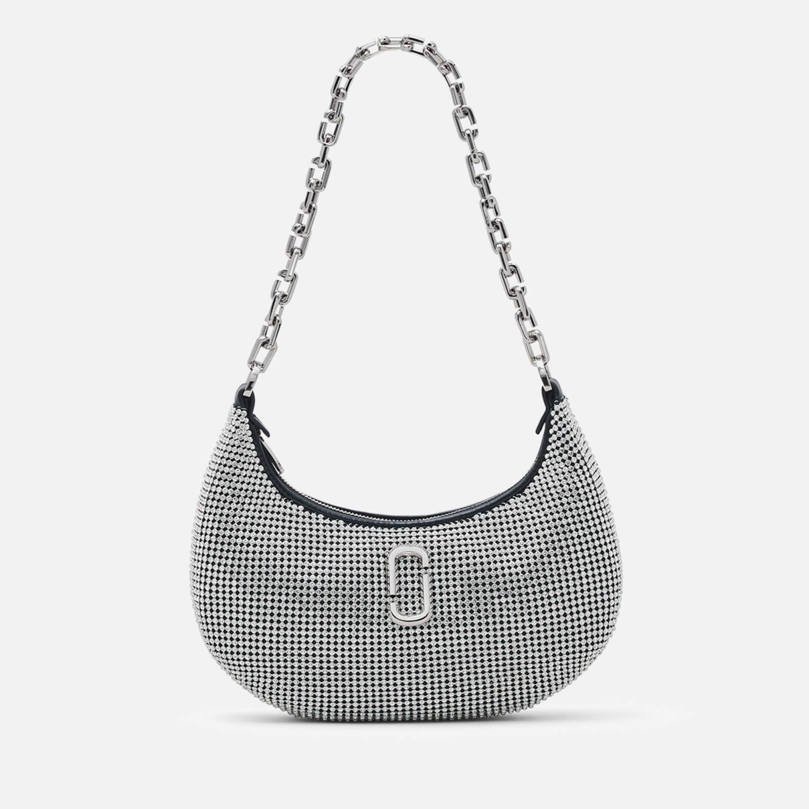 Marc Jacobs The Small Curve Rhinestone J Marc Shoulder Bag in Gray | Lyst