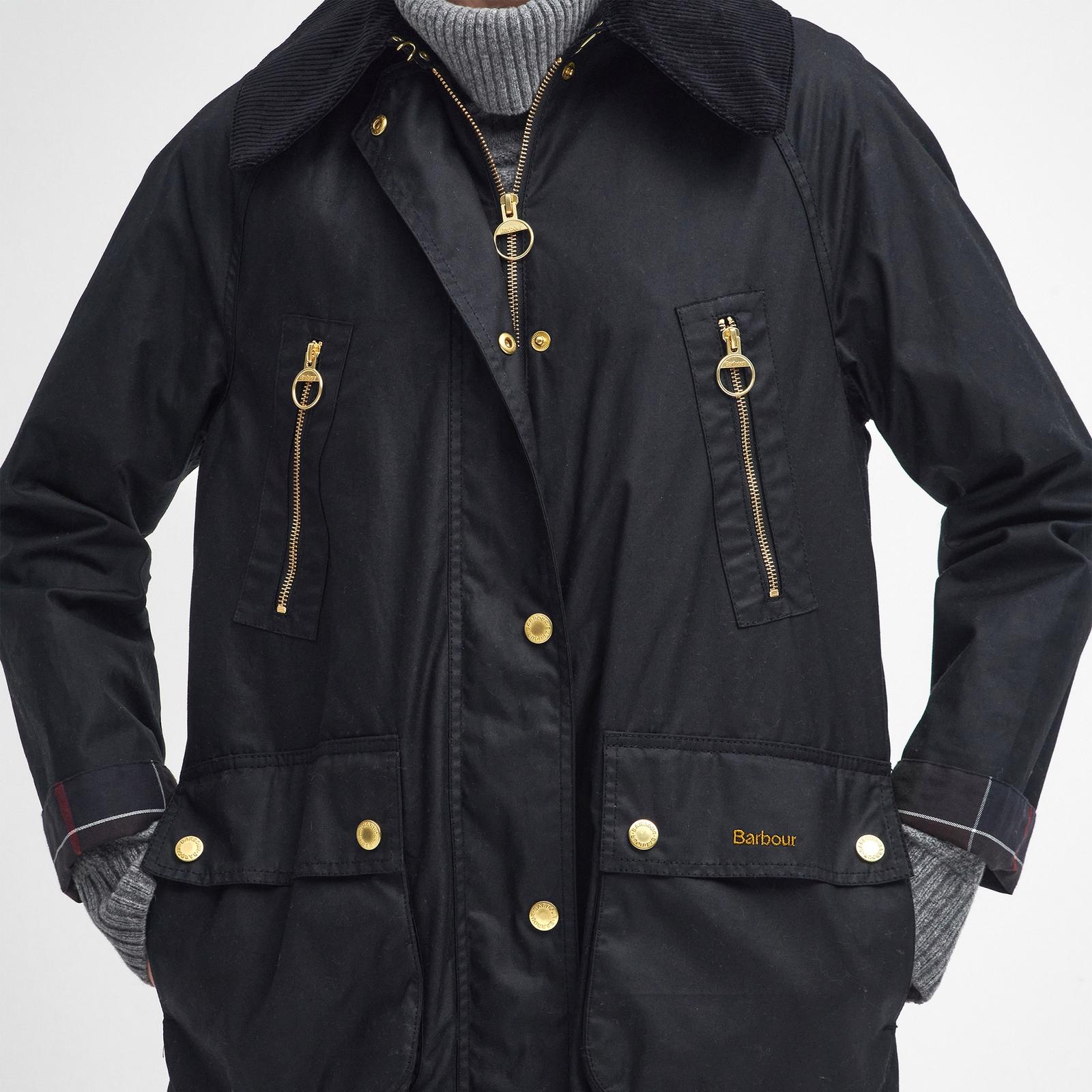 Barbour Ebberston Waxed Cotton Jacket in Blue | Lyst