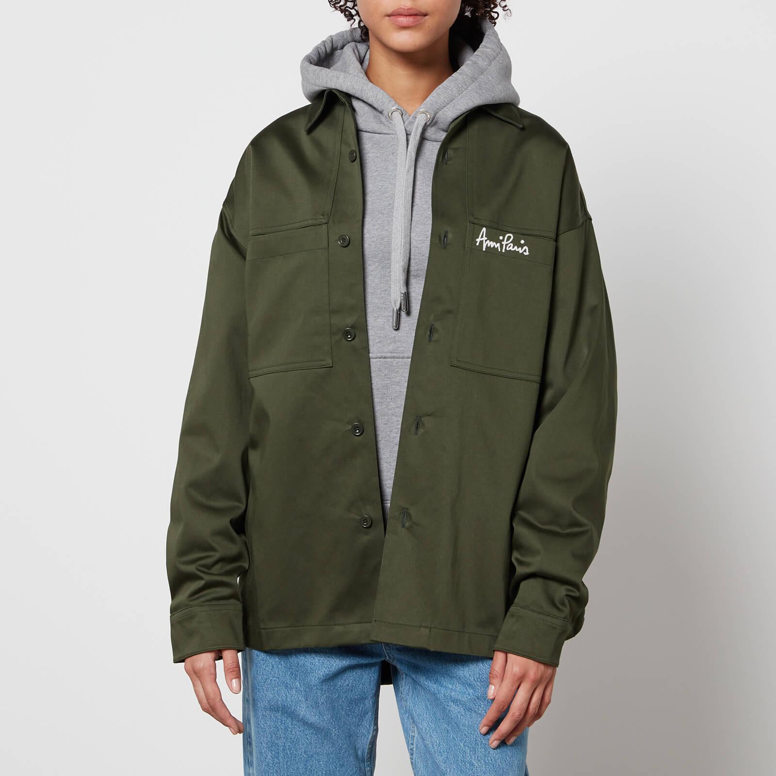 AMI x Coggles Brushed Cotton-Canvas Overshirt in Green | Lyst