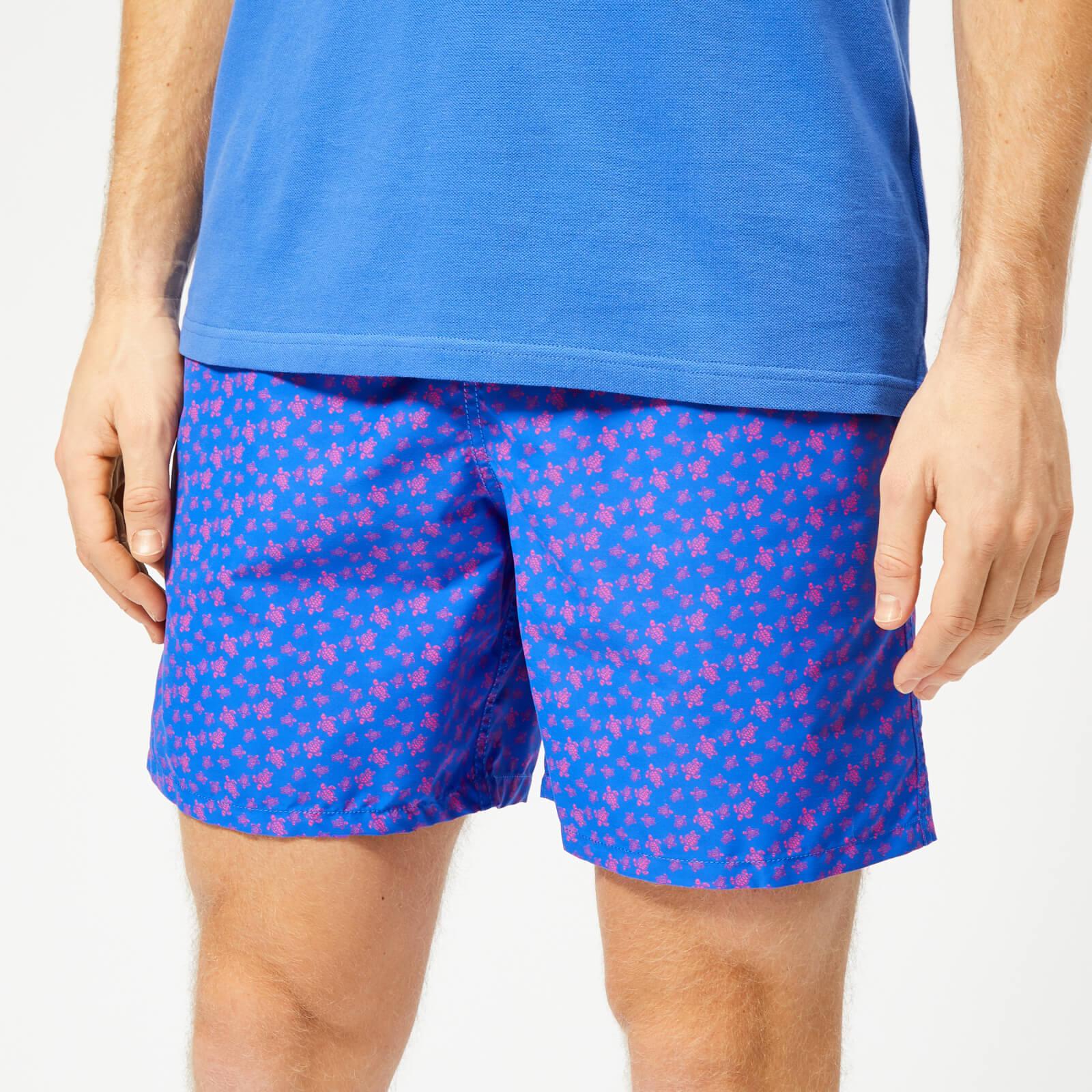 Vilebrequin Synthetic Moorea Small Turtles Swim Shorts In Blue For Men