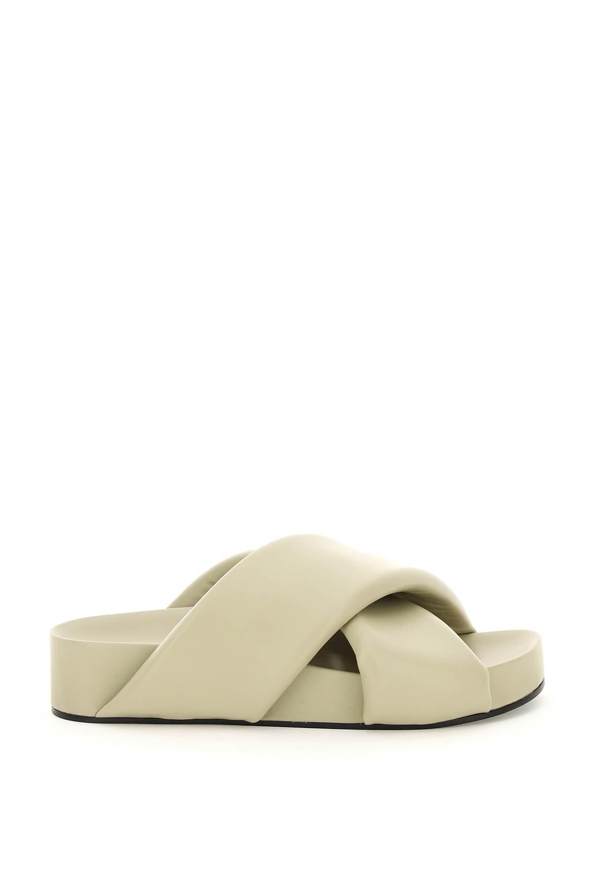 Jil Sander Criss Cross Slides | Lyst