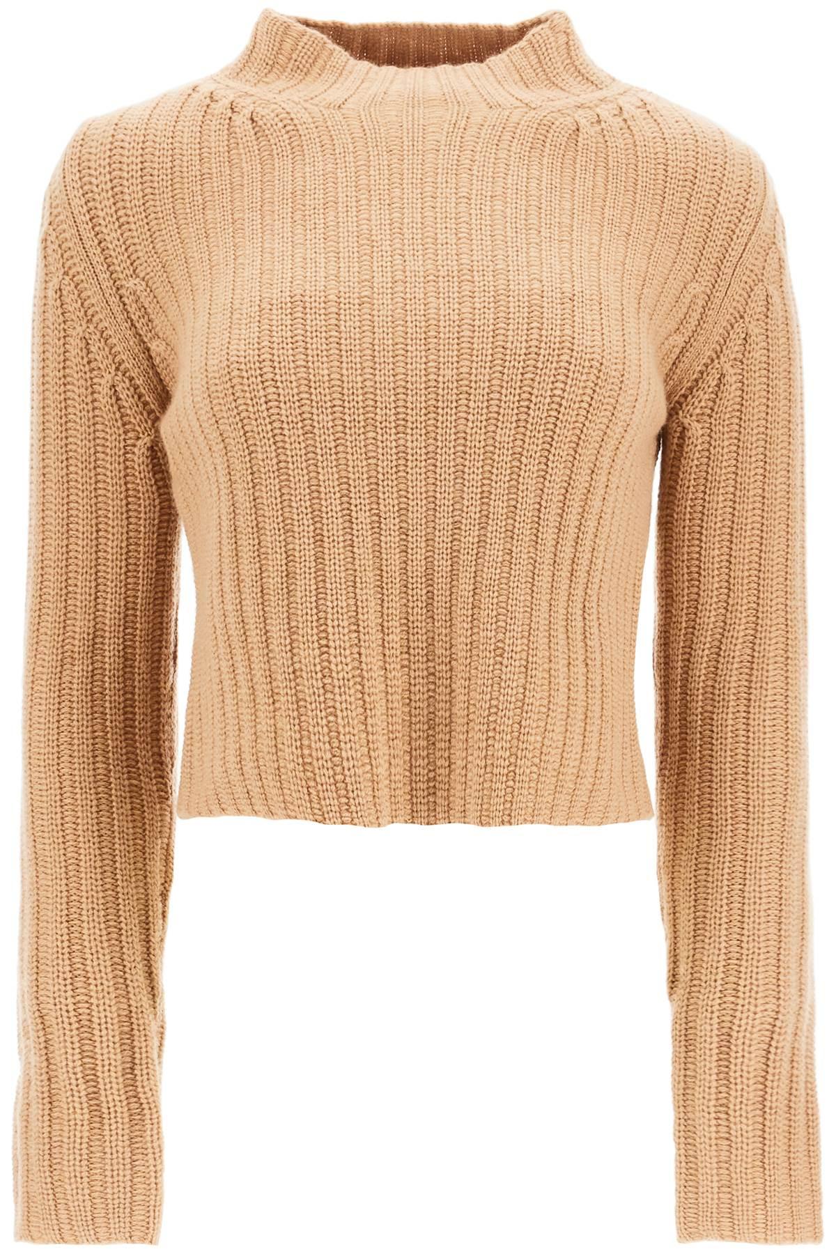 Max Mara 'Aloa' Wool And Cashmere Knit in White | Lyst