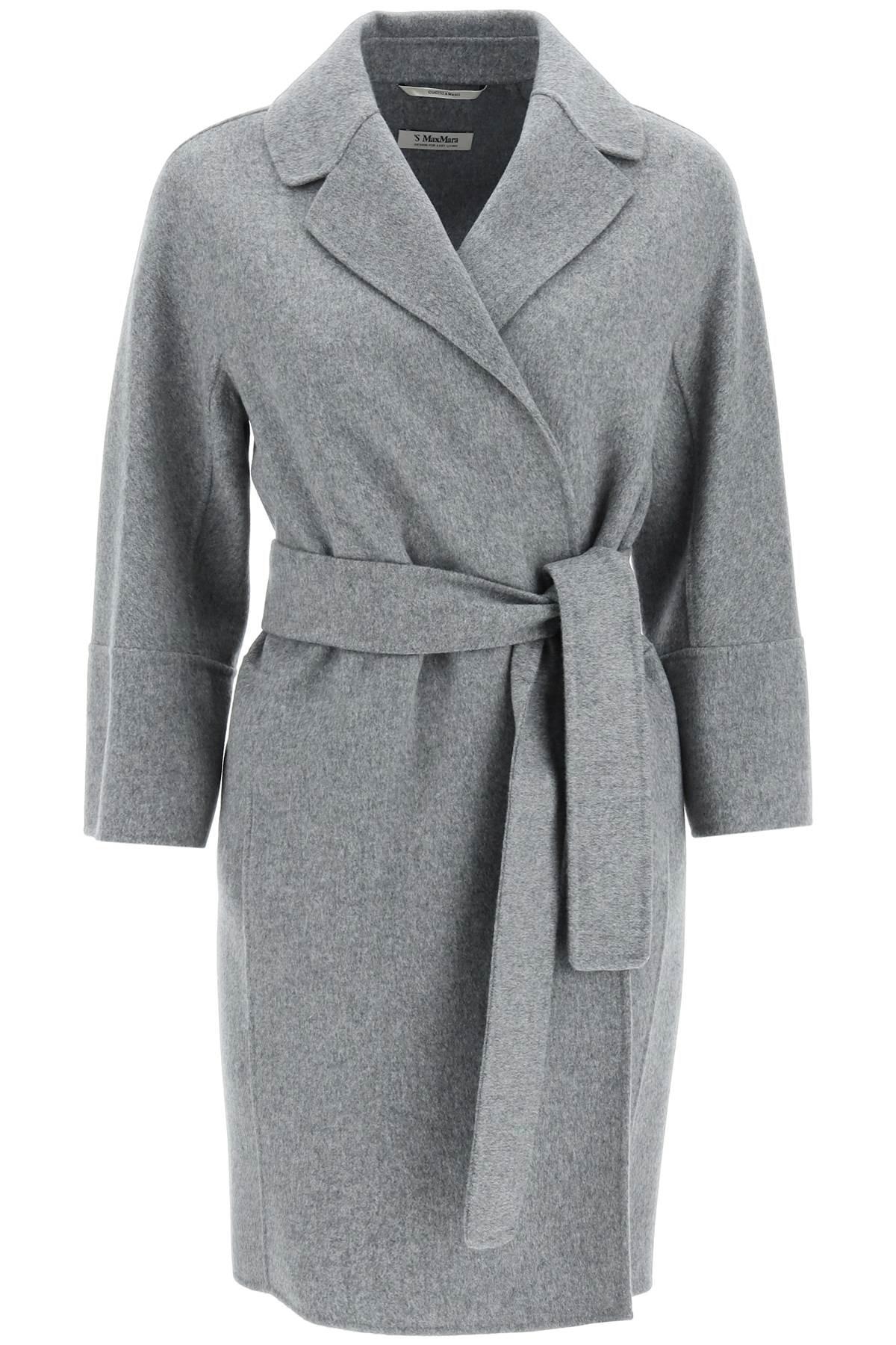 Max Mara 'arona' Wool Coat in Gray | Lyst
