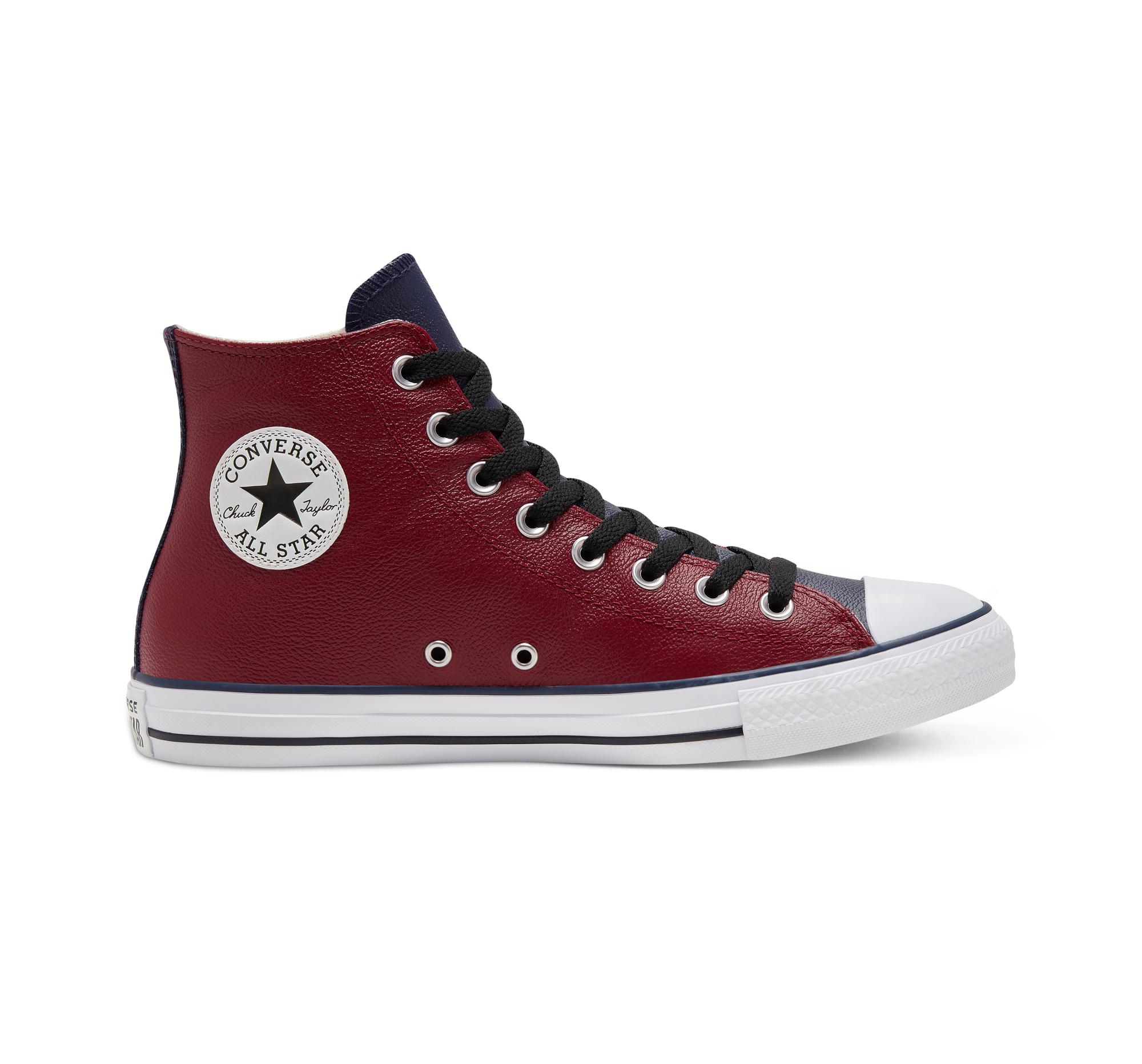 Converse Seasonal Color Leather Chuck Taylor All Star in Red - Lyst