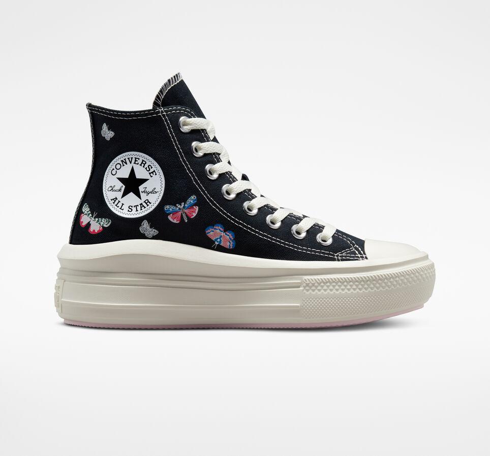 Converse Chuck Taylor All Star Move Platform Butterfly Wings in Blau ...