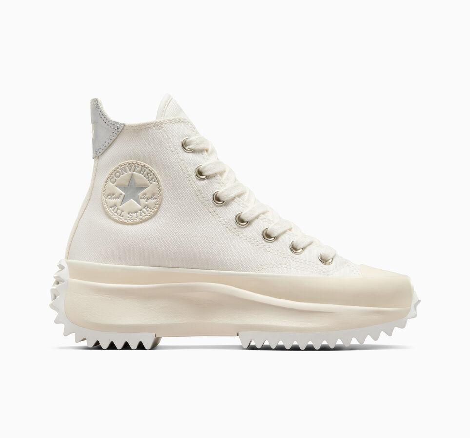 Converse Run Star Hike Platform Metallic in White for Men | Lyst UK