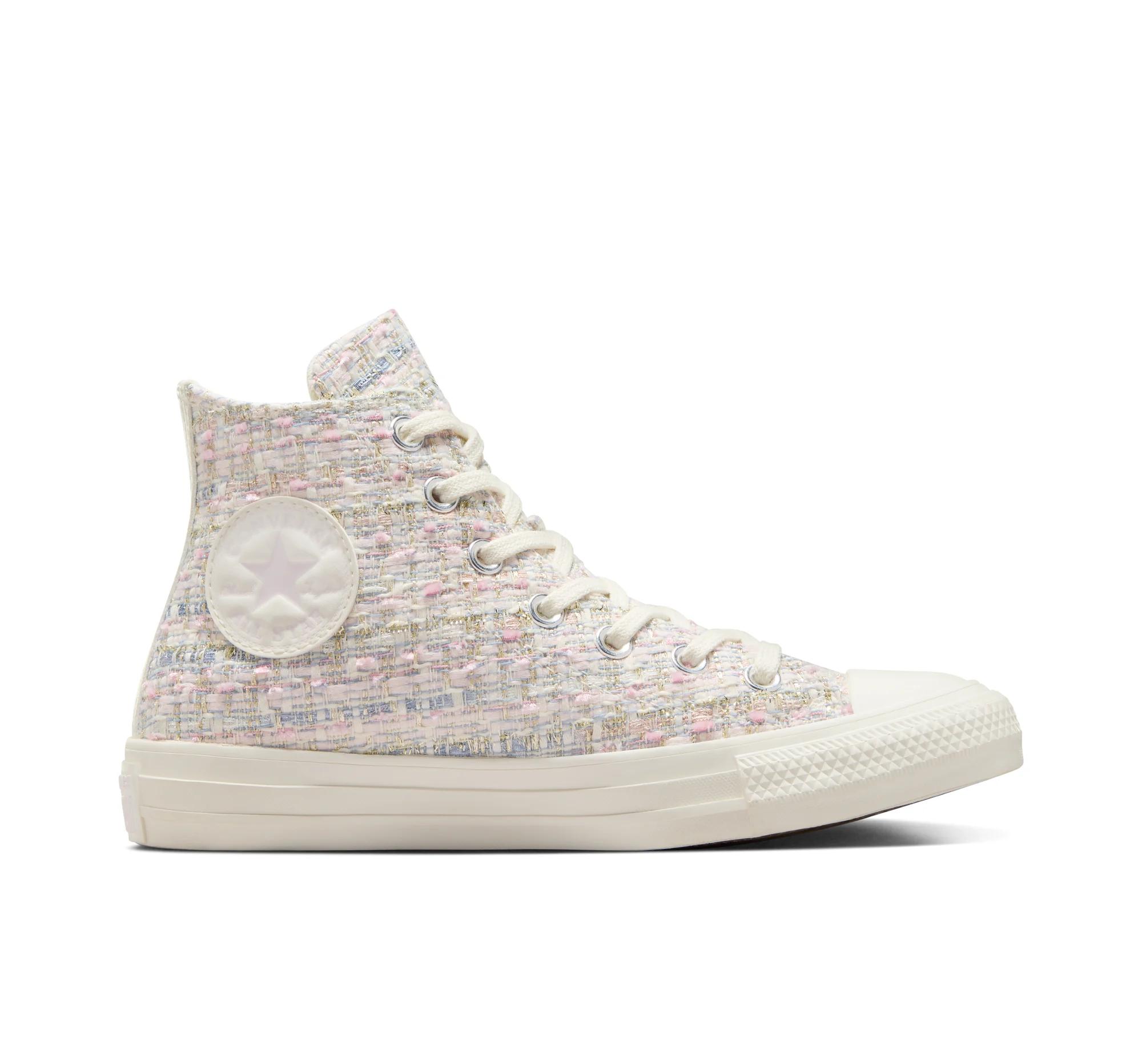 Converse Chuck Taylor All Star Tweed Shimmer in White | Lyst