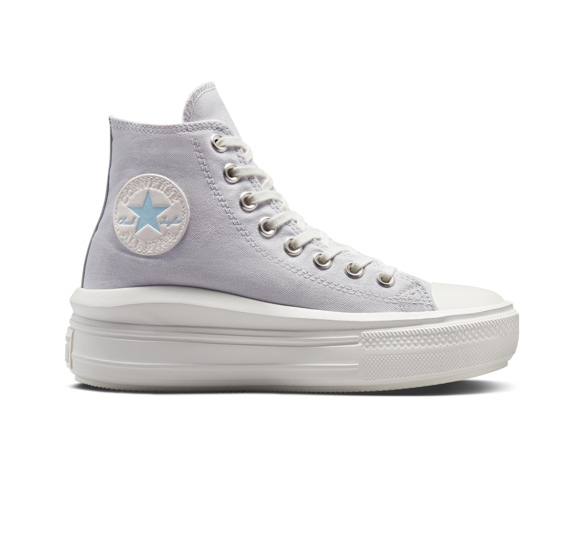 Converse Chuck Taylor All Star Move Platform in Gray | Lyst