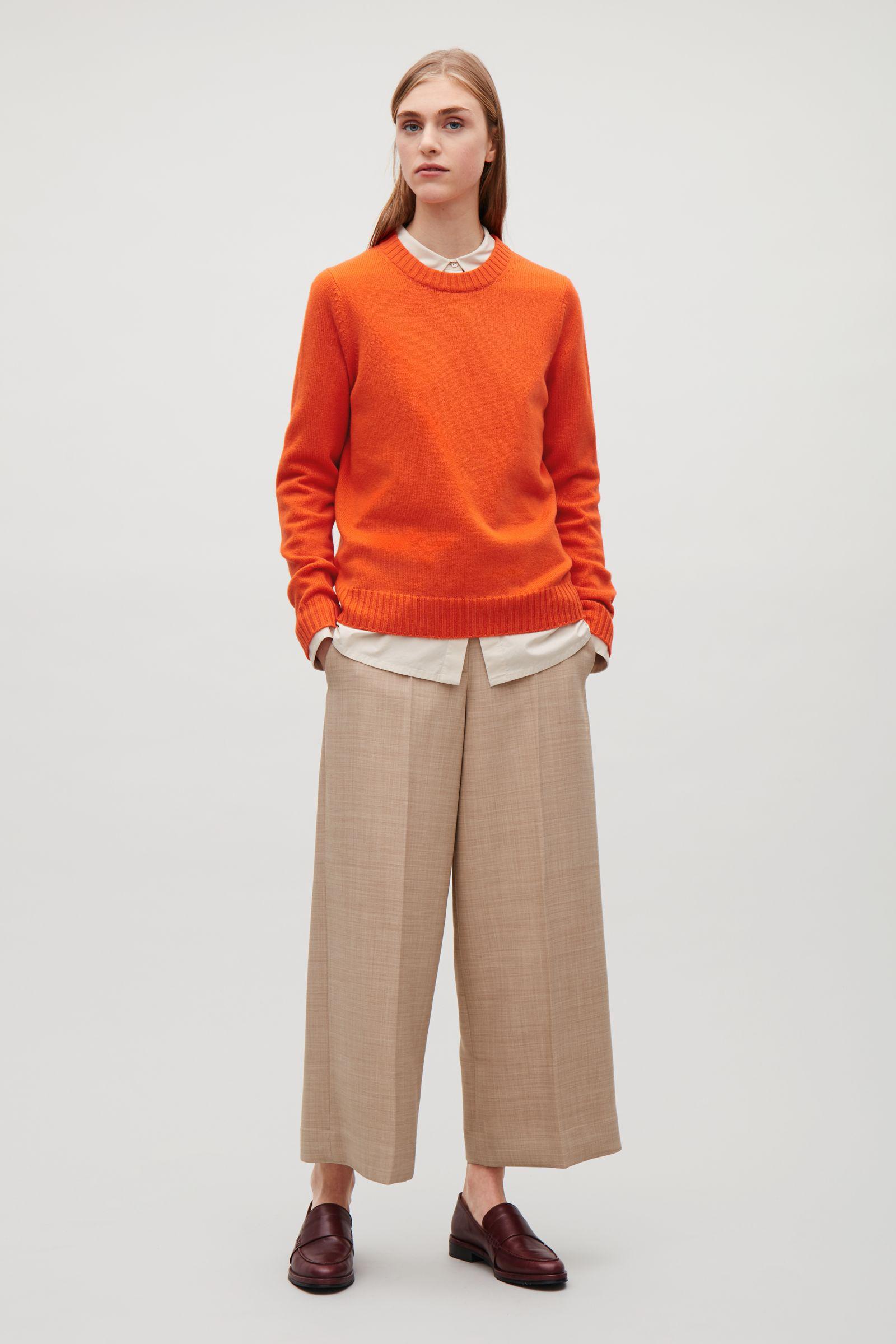 COS Cashmere Jumper in Orange | Lyst
