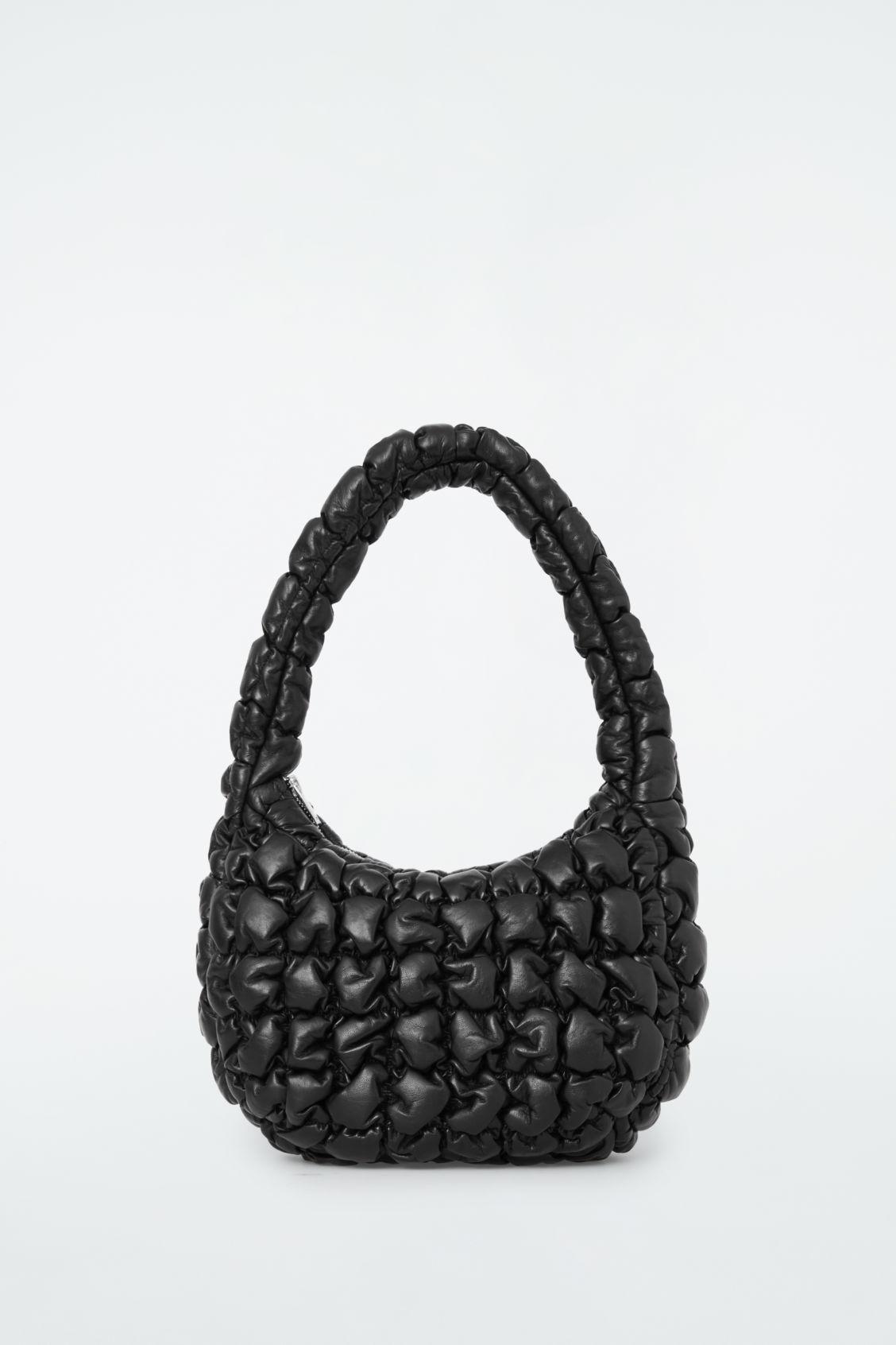 COS Quilted Mini Bag - Leather in Black | Lyst