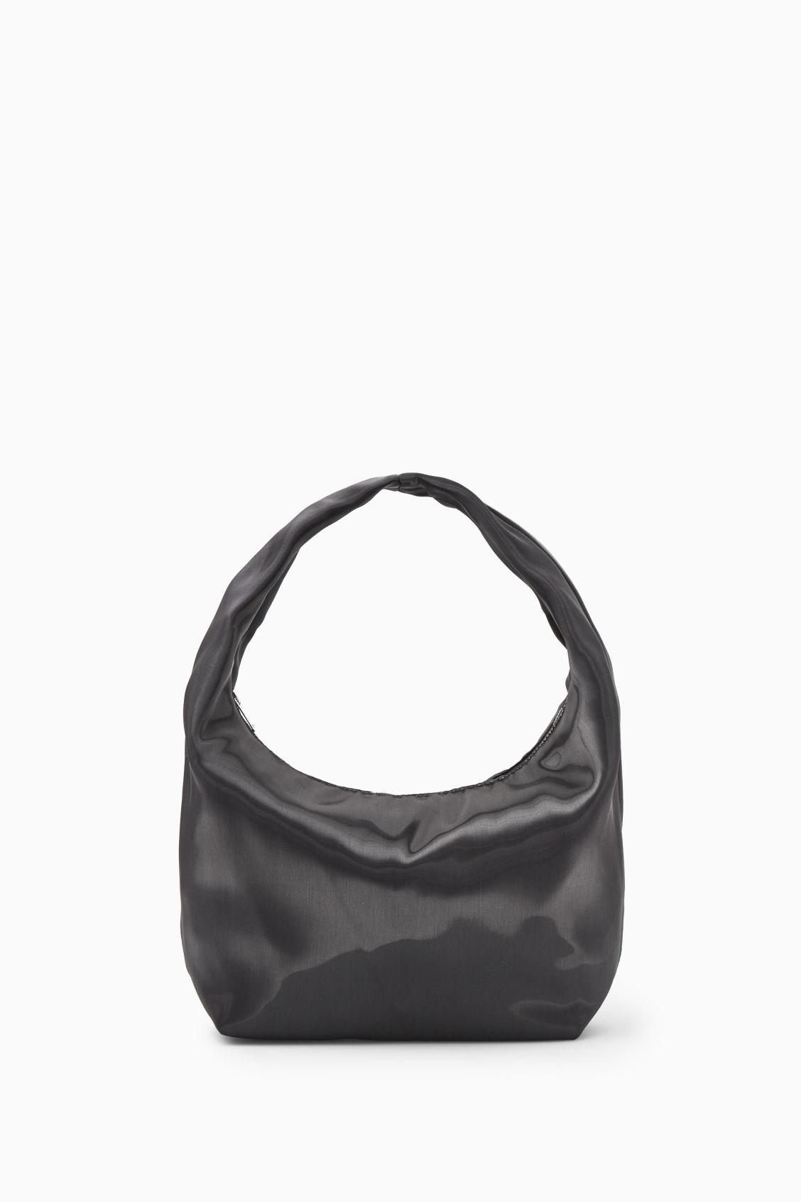 COS Mini Sling High-shine Shoulder Bag in Black | Lyst