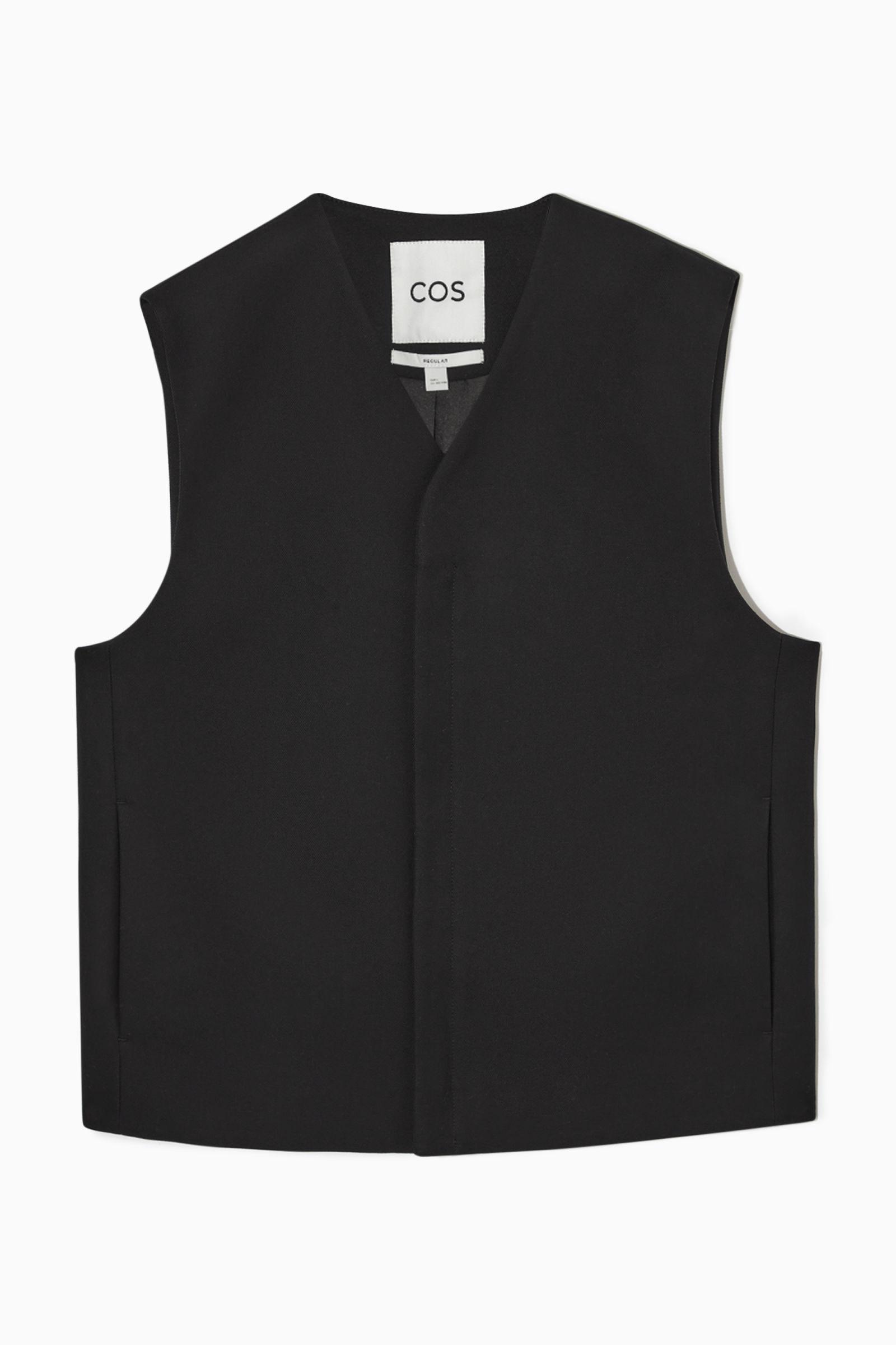 COS Relaxed-fit Twill Liner Gilet in Black for Men | Lyst UK