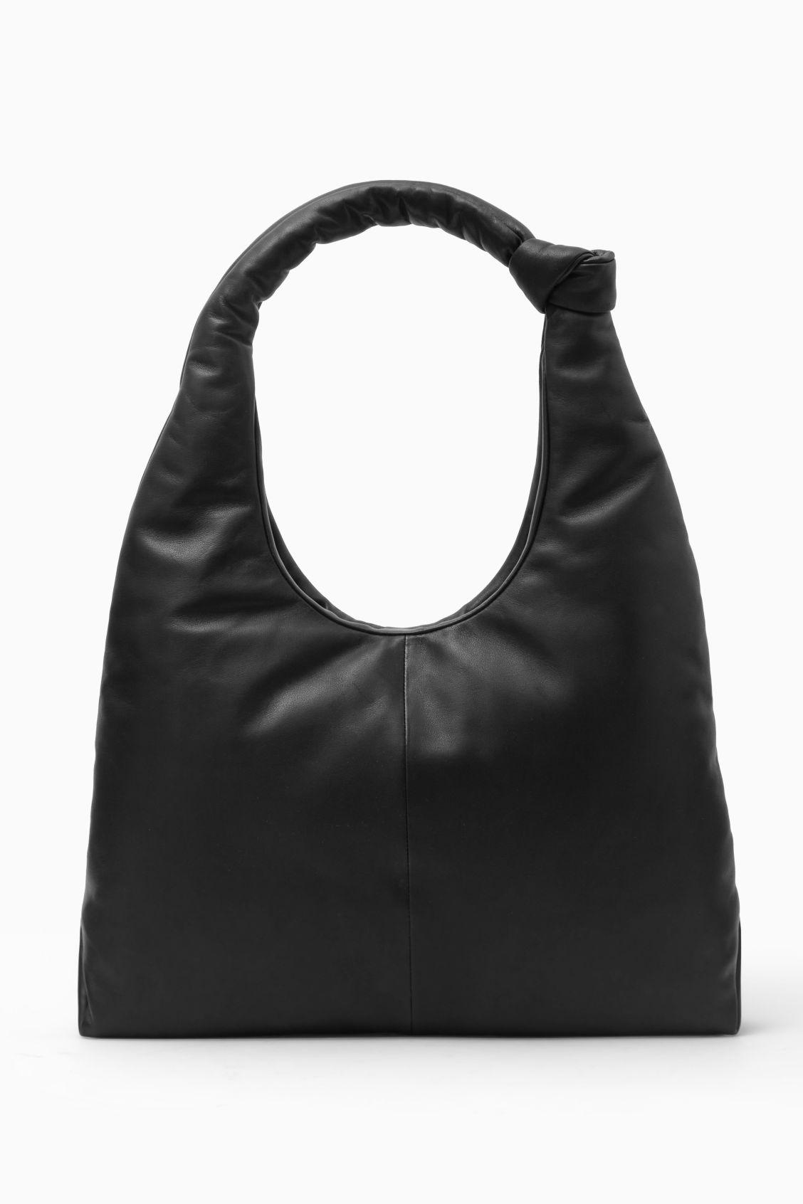 COS Knotted Padded Shoulder Bag - Leather in Black | Lyst