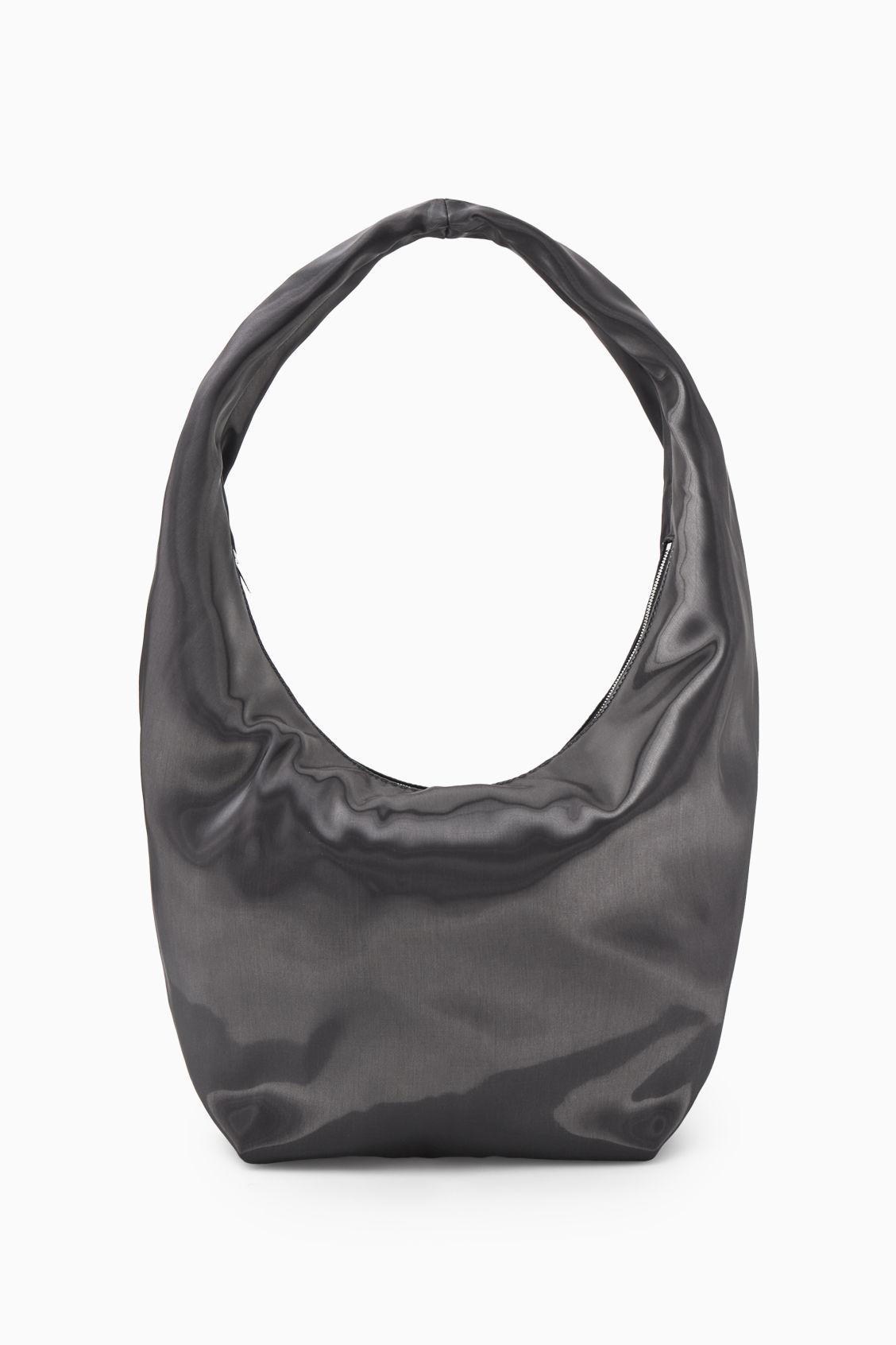 COS High-shine Shoulder Bag in Gray | Lyst