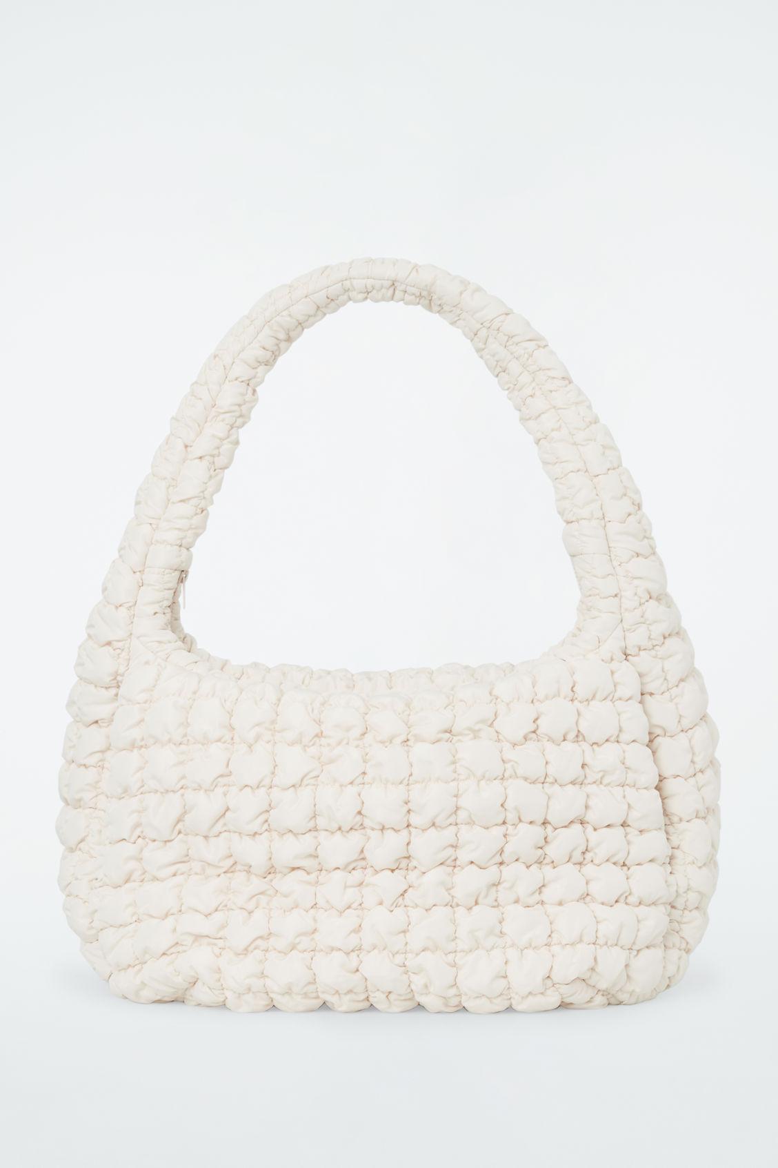 COS Oversized Quilted Crossbody in White | Lyst