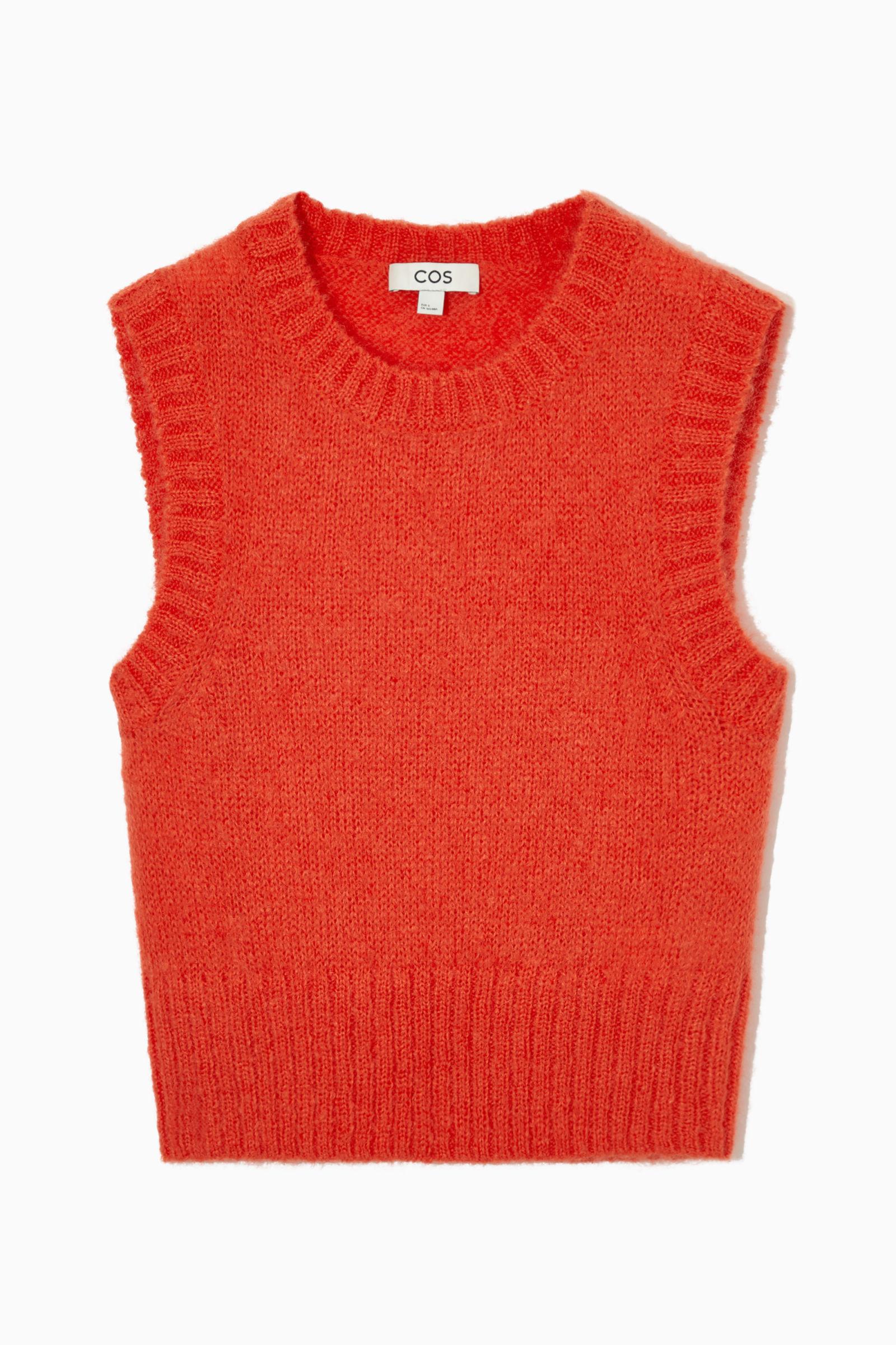 COS Mohair Vest in Red | Lyst UK