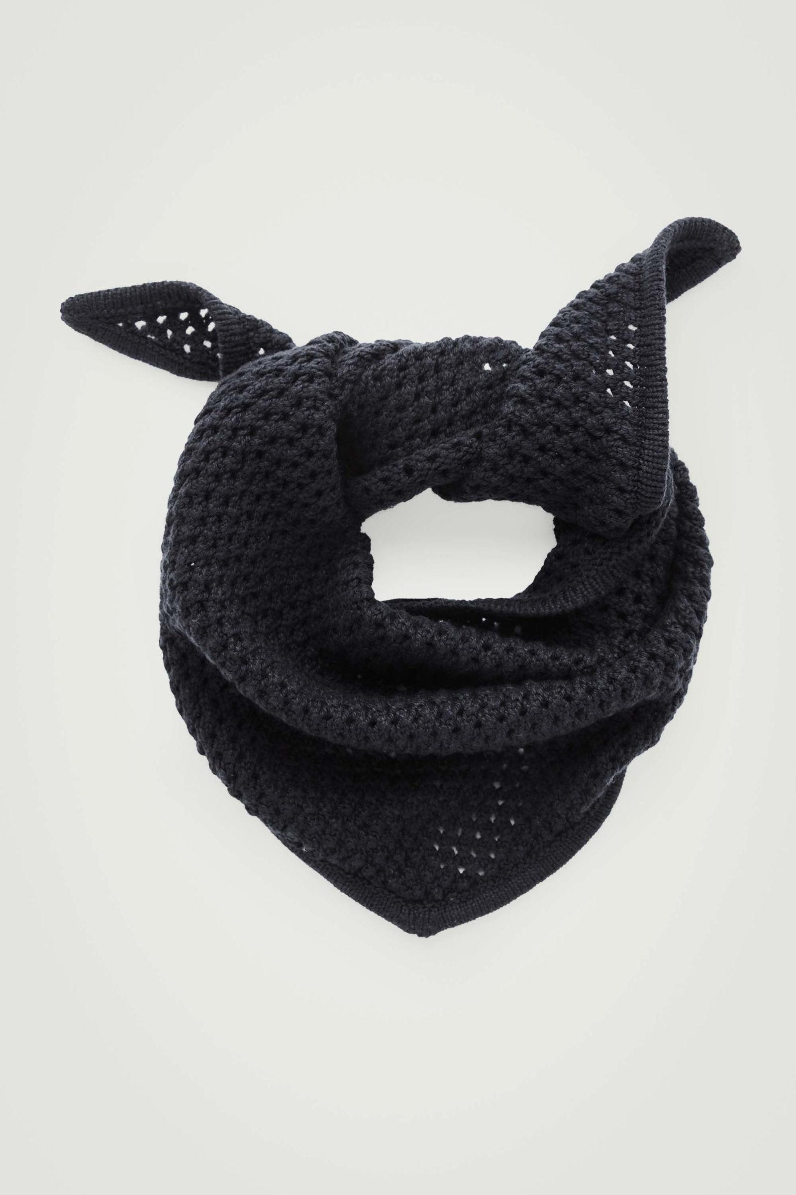 COS Crochet Wool Neckerchief in Black for Men | Lyst UK