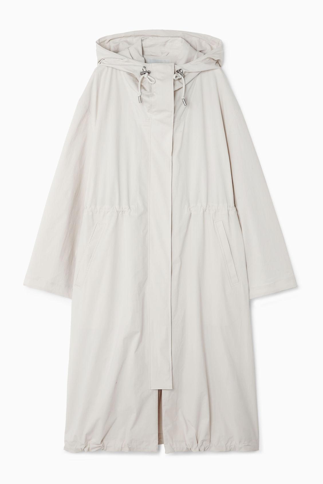 COS Oversized Layered Parka in White | Lyst