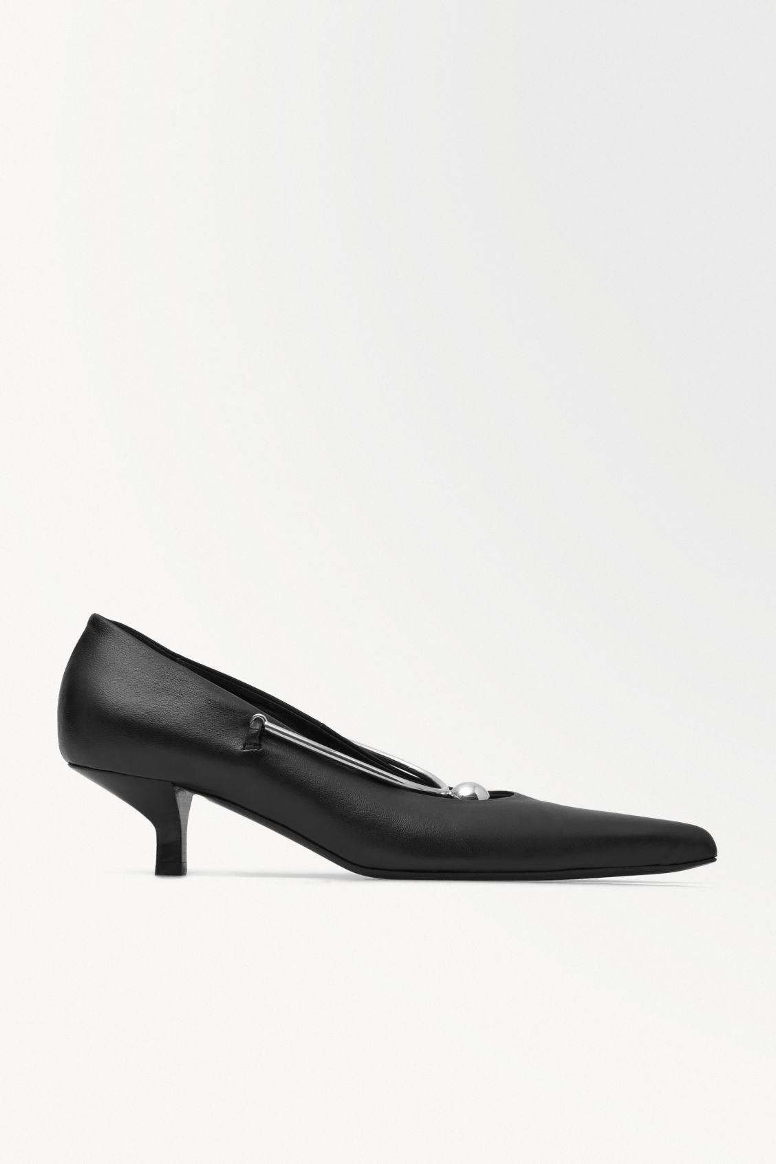 COS The Sphere Point-toe Pumps in White | Lyst