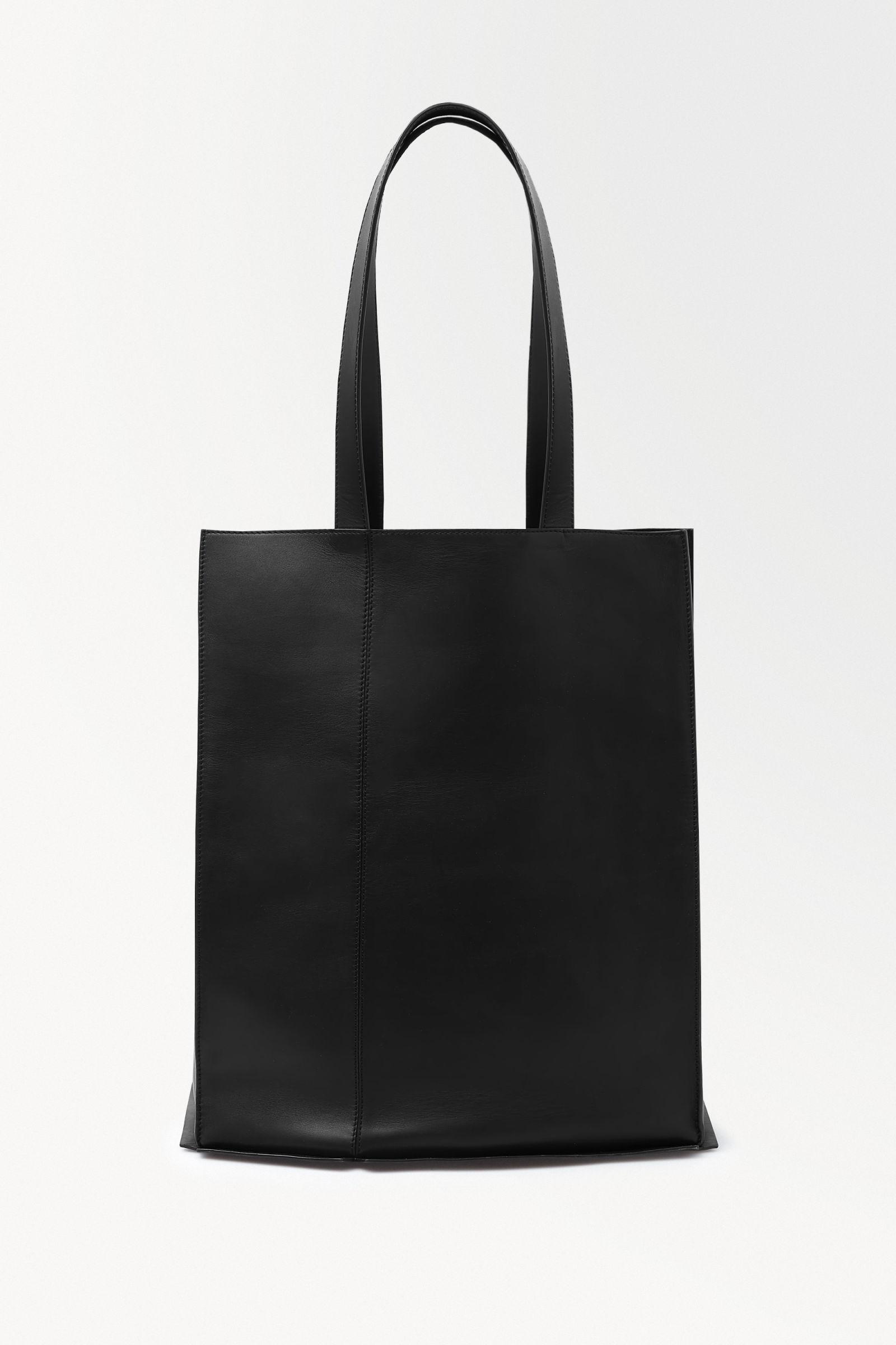 COS The Sculpted Tote - Leather in Black for Men | Lyst UK