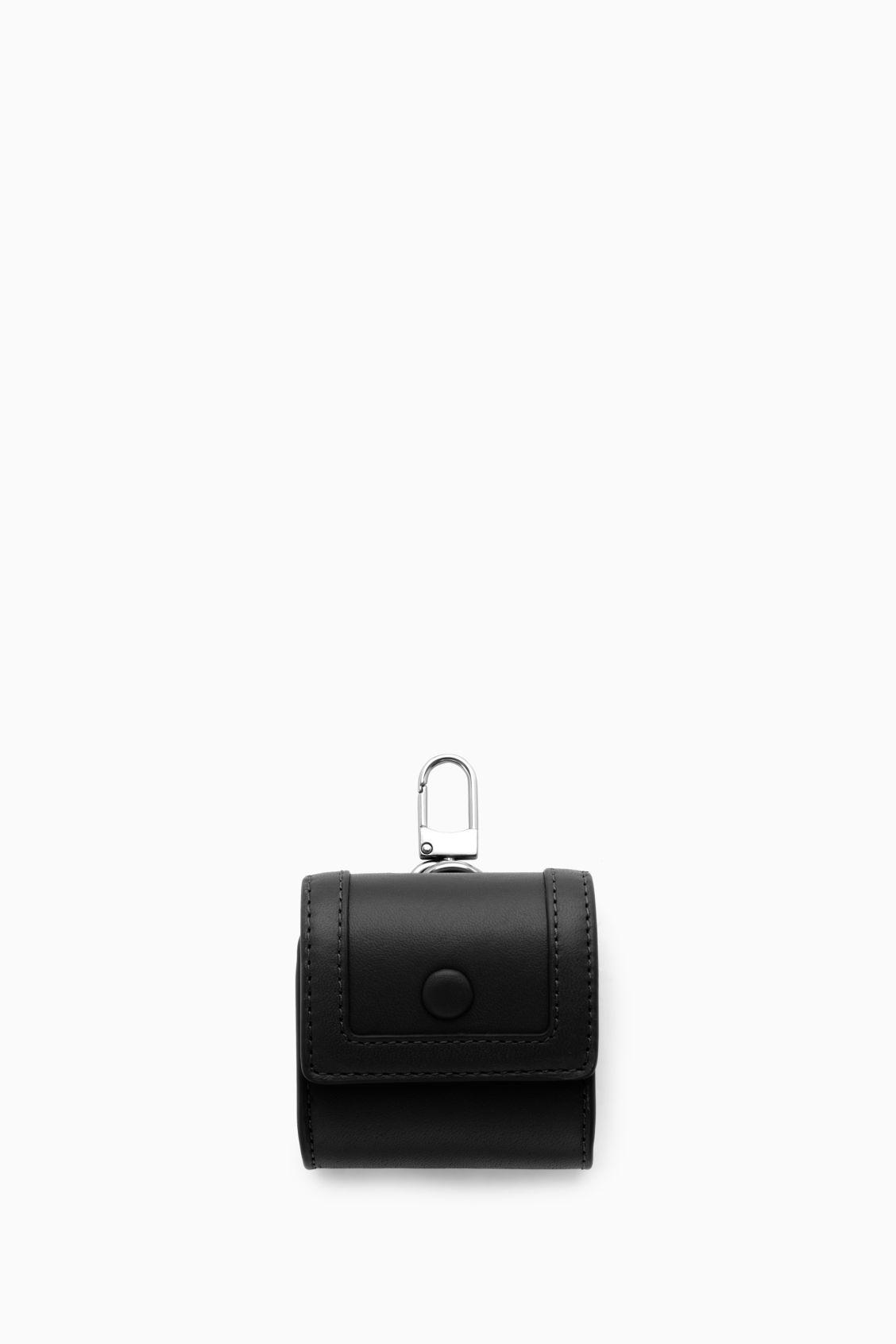 Cos Leather Airpods Case In Black For Men Lyst