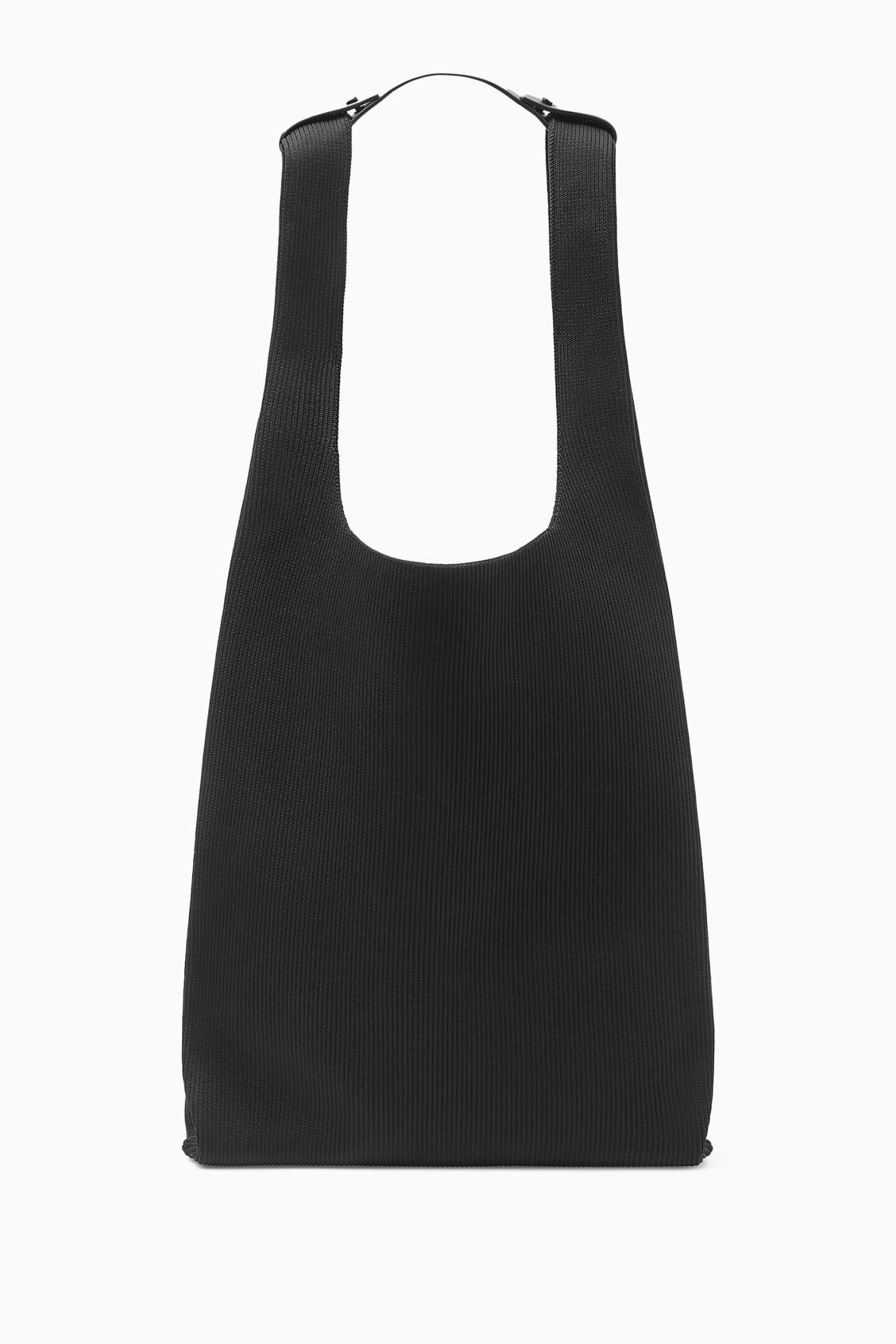 COS Oversized Knitted Tote in Black for Men | Lyst