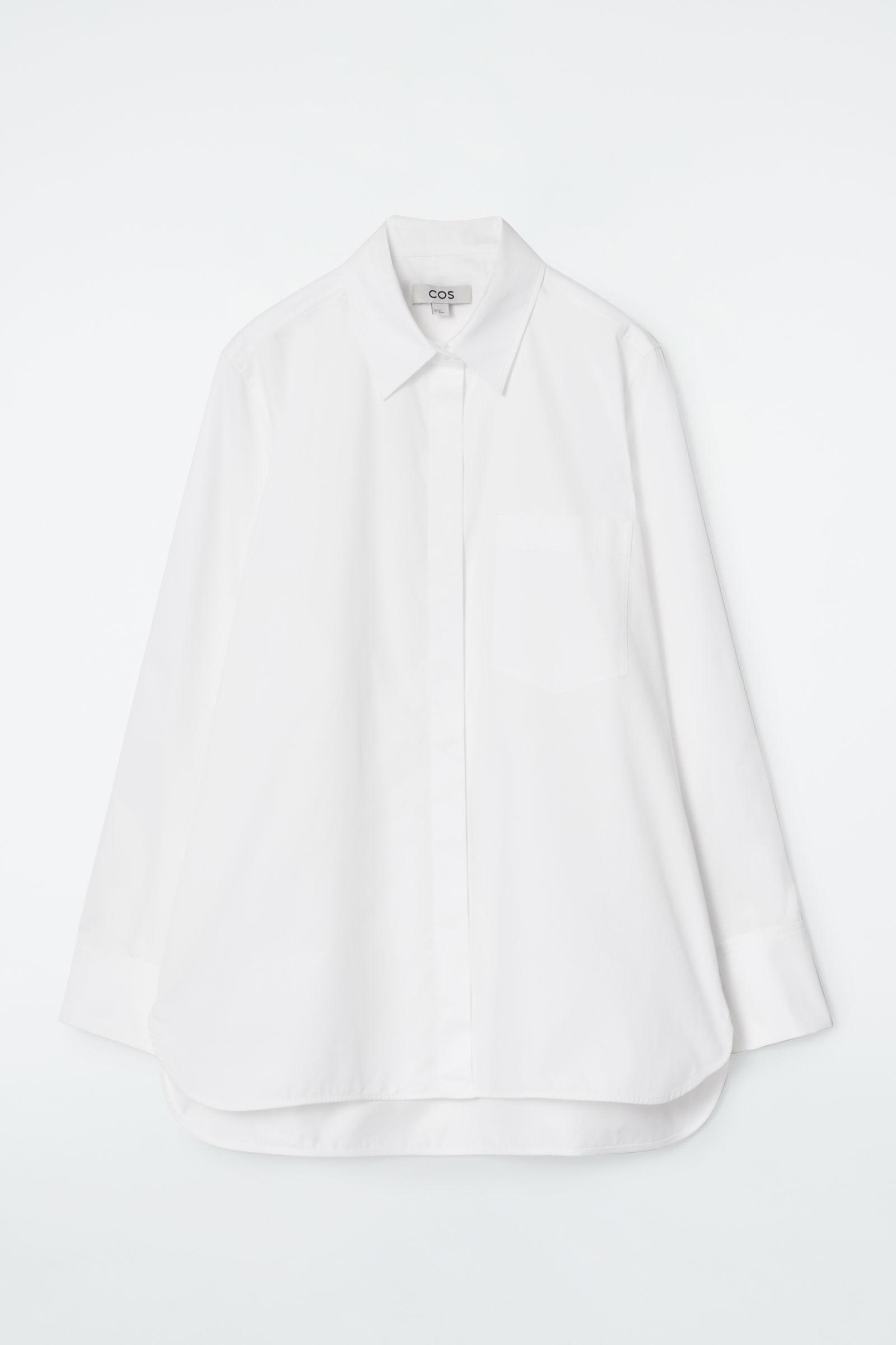 COS Open-sleeve Shirt in White | Lyst UK