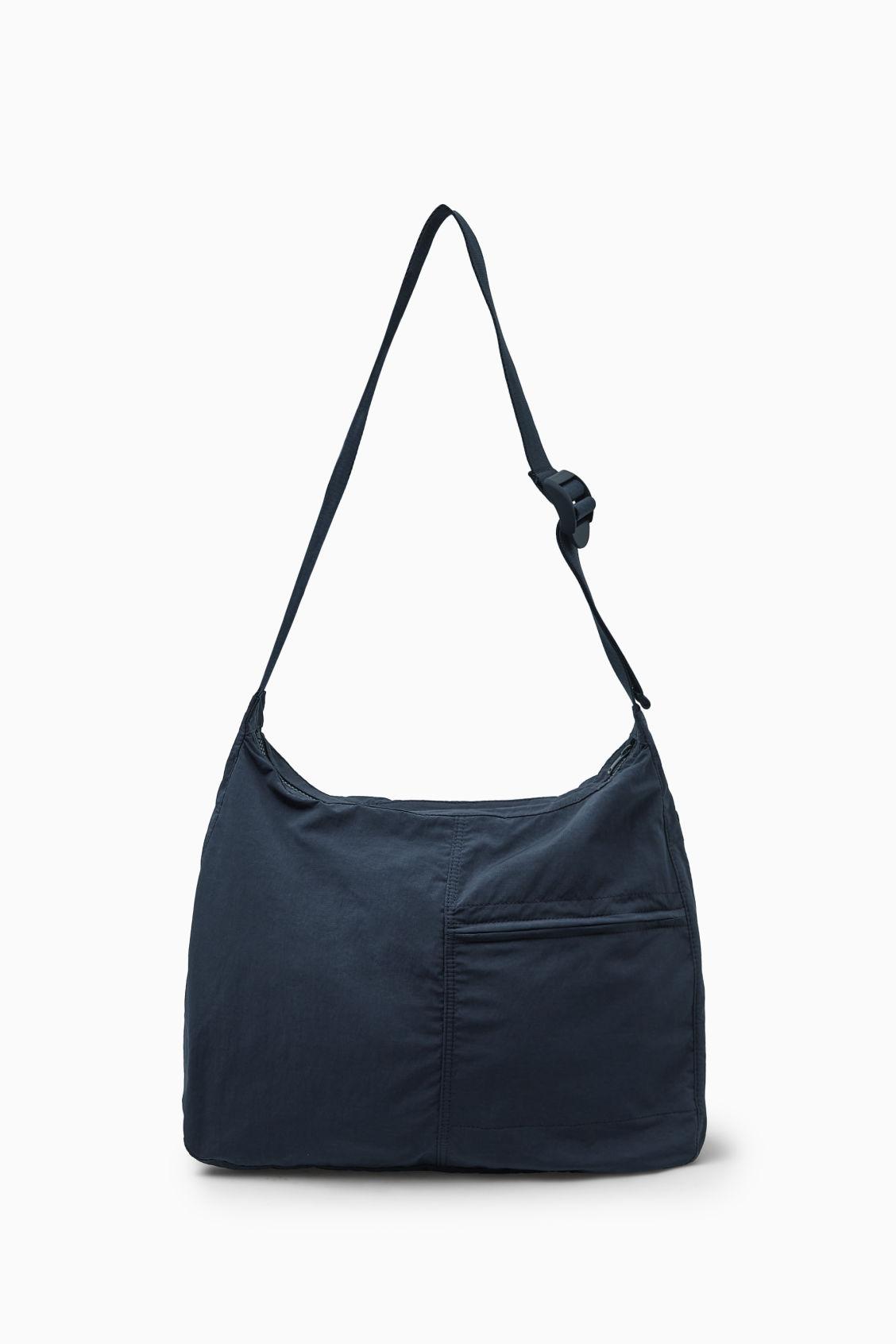 COS Slouchy Nylon Messenger Bag in Blue for Men | Lyst