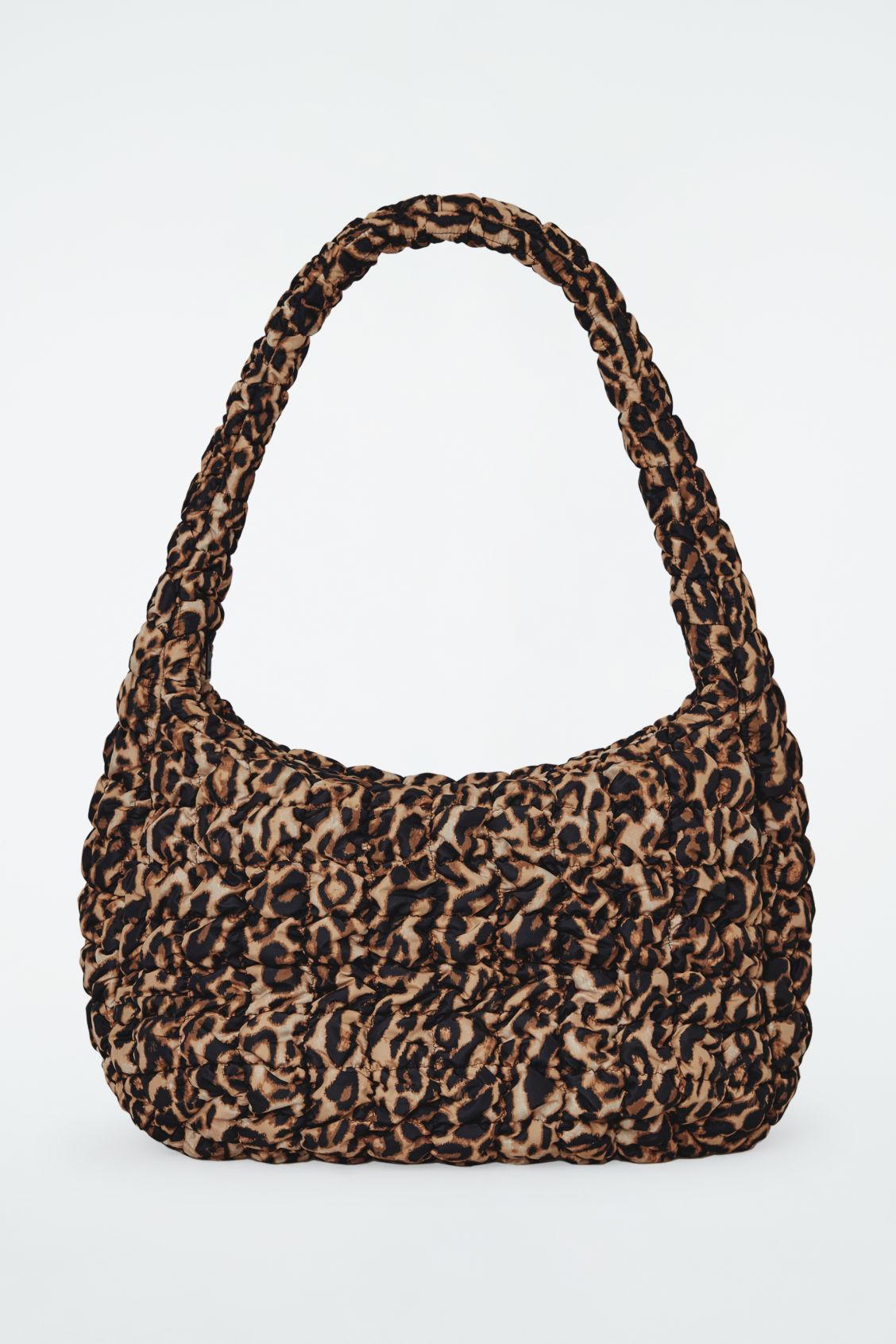 COS Oversized Quilted Crossbody in Brown | Lyst