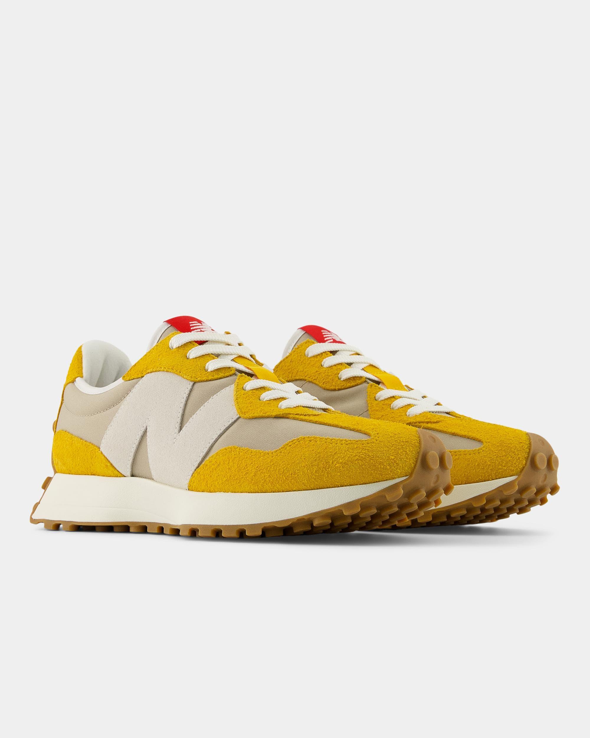 New Balance 327 Vintage Unisex Trainers in Yellow | Lyst